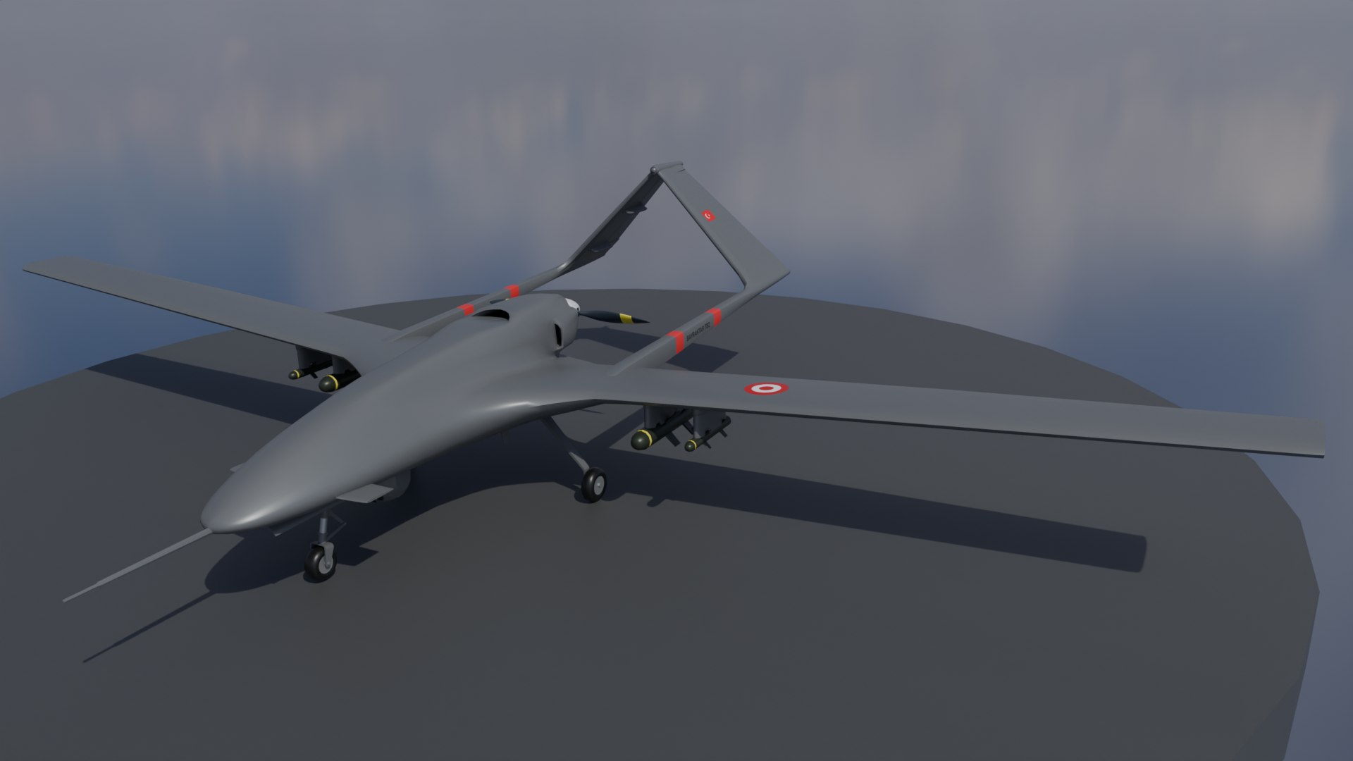 Bayraktar TB2 Turkish Unmanned Aerial Vehicle UAV Model - TurboSquid ...