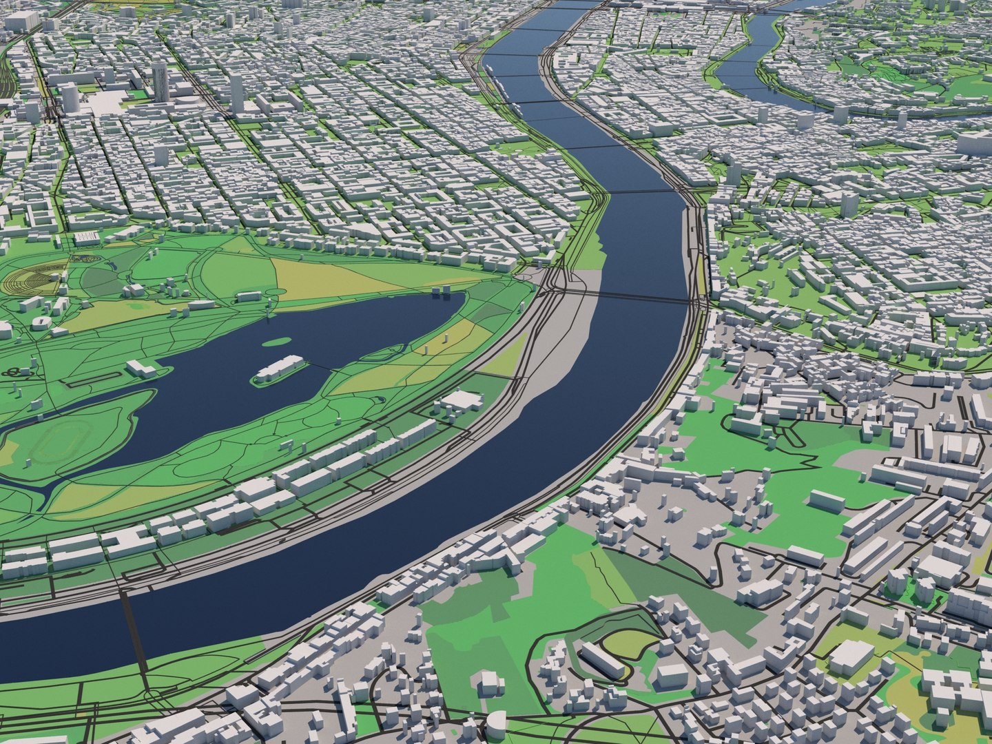 3D City Lyon - TurboSquid 1432869