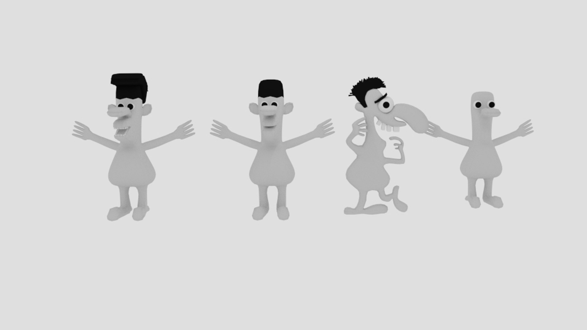 Smile character blob 3D model - TurboSquid 1208552