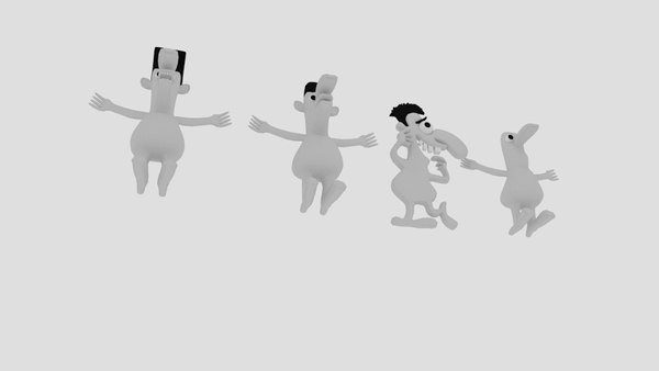 Smile character blob 3D model - TurboSquid 1208552