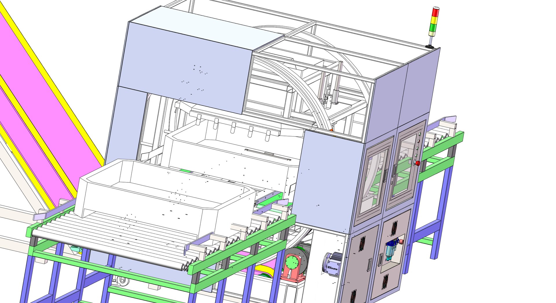 The Big Box Rotating Machine 3D Model - TurboSquid 1944327