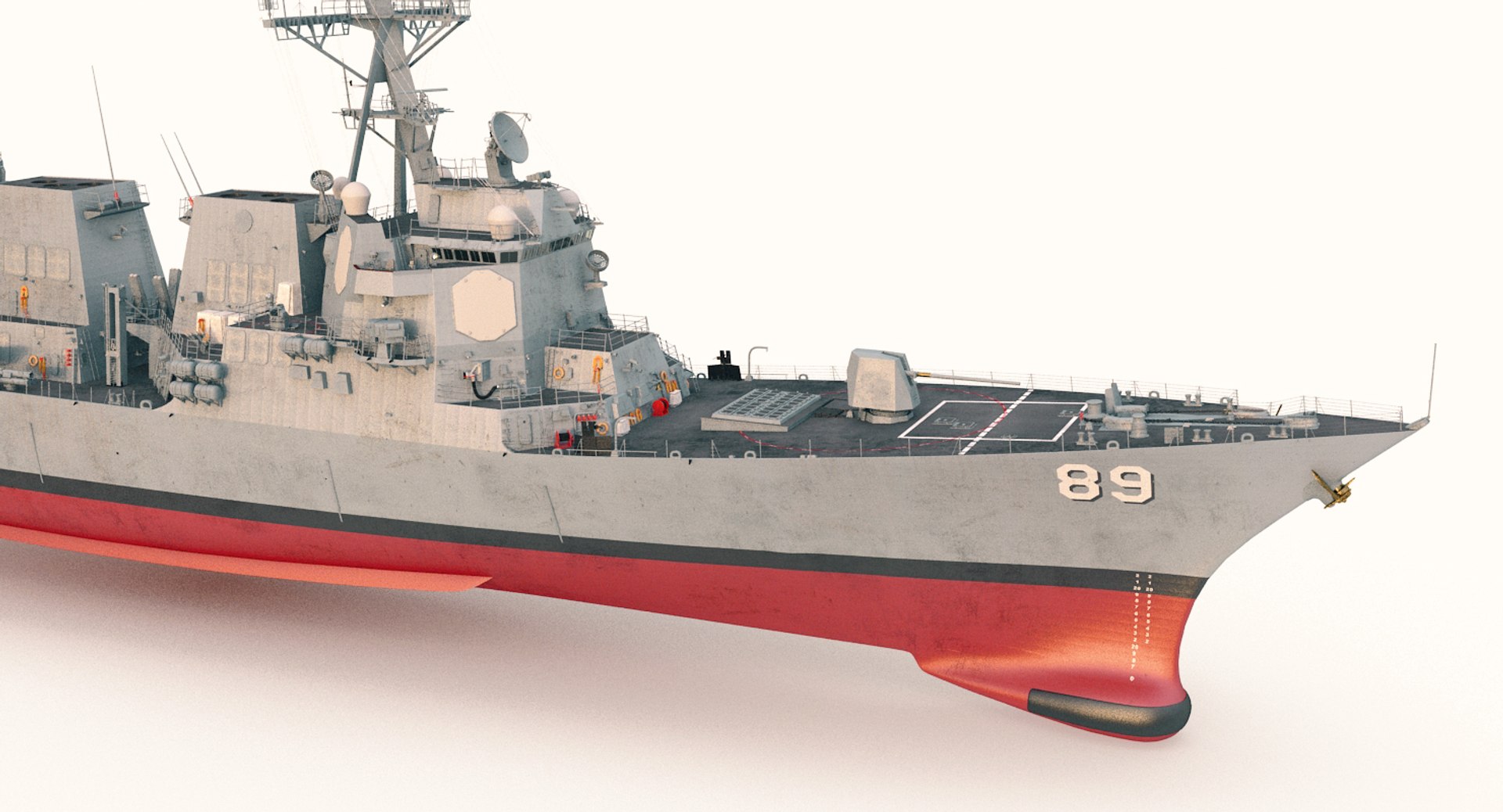 Uss mustin 3D - TurboSquid 1375244