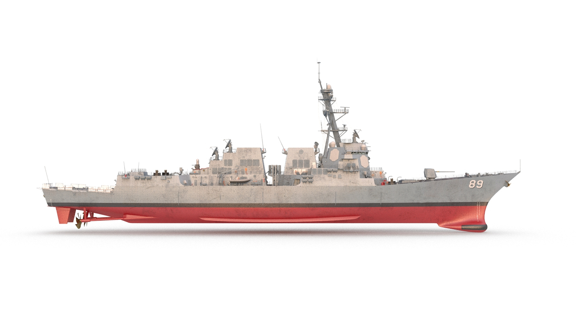 Uss mustin 3D - TurboSquid 1375244