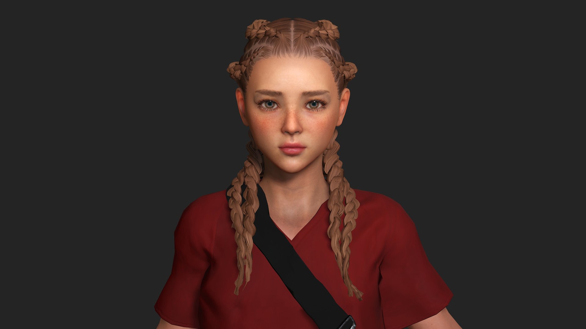 3D AAA 3D REALISTIC CHARACTER - TEENAGER KIDS BOYISH GIRL CHILD ...