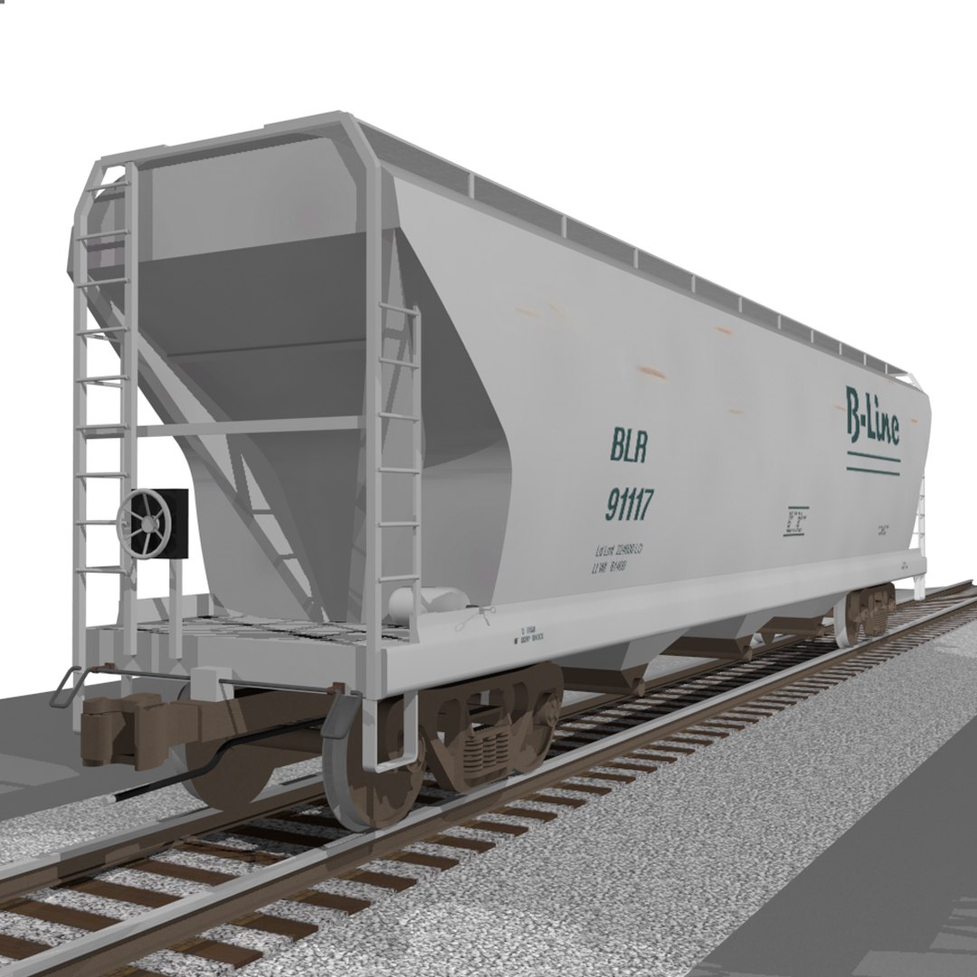 train car hopper c4d