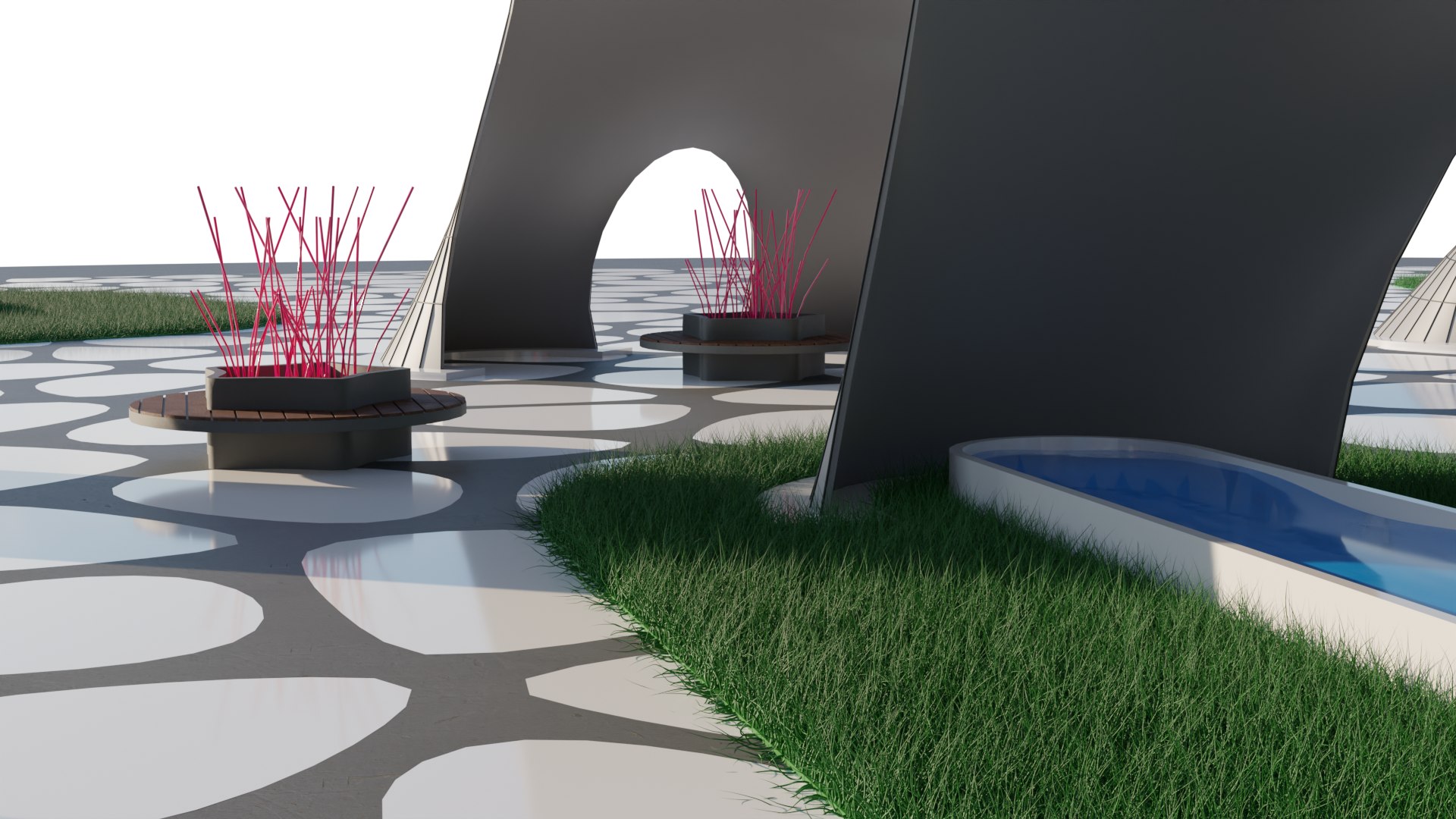 Vaulted Arches Landscape Network 3D Model - TurboSquid 2104382