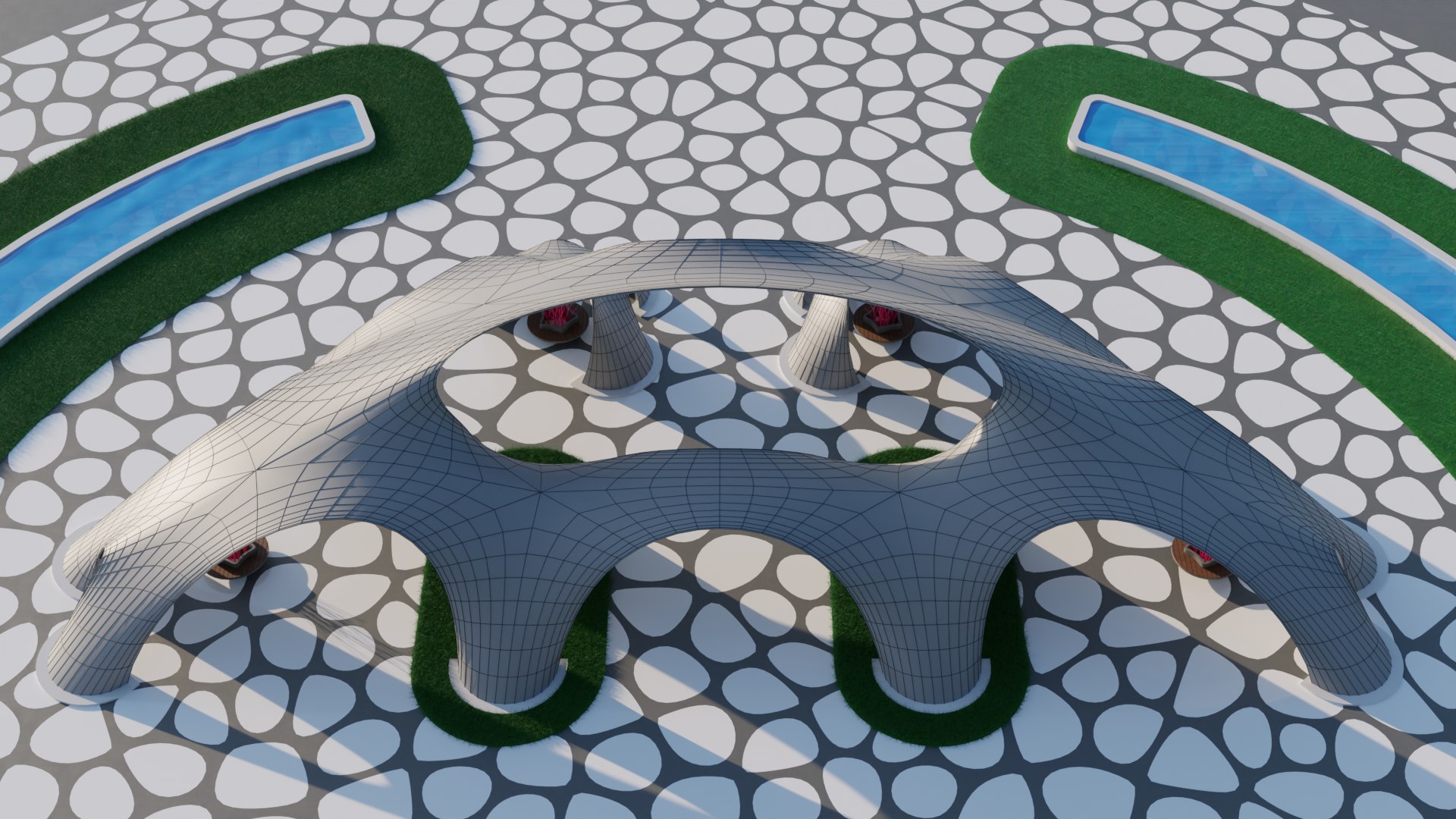 Vaulted Arches Landscape Network 3D Model - TurboSquid 2104382