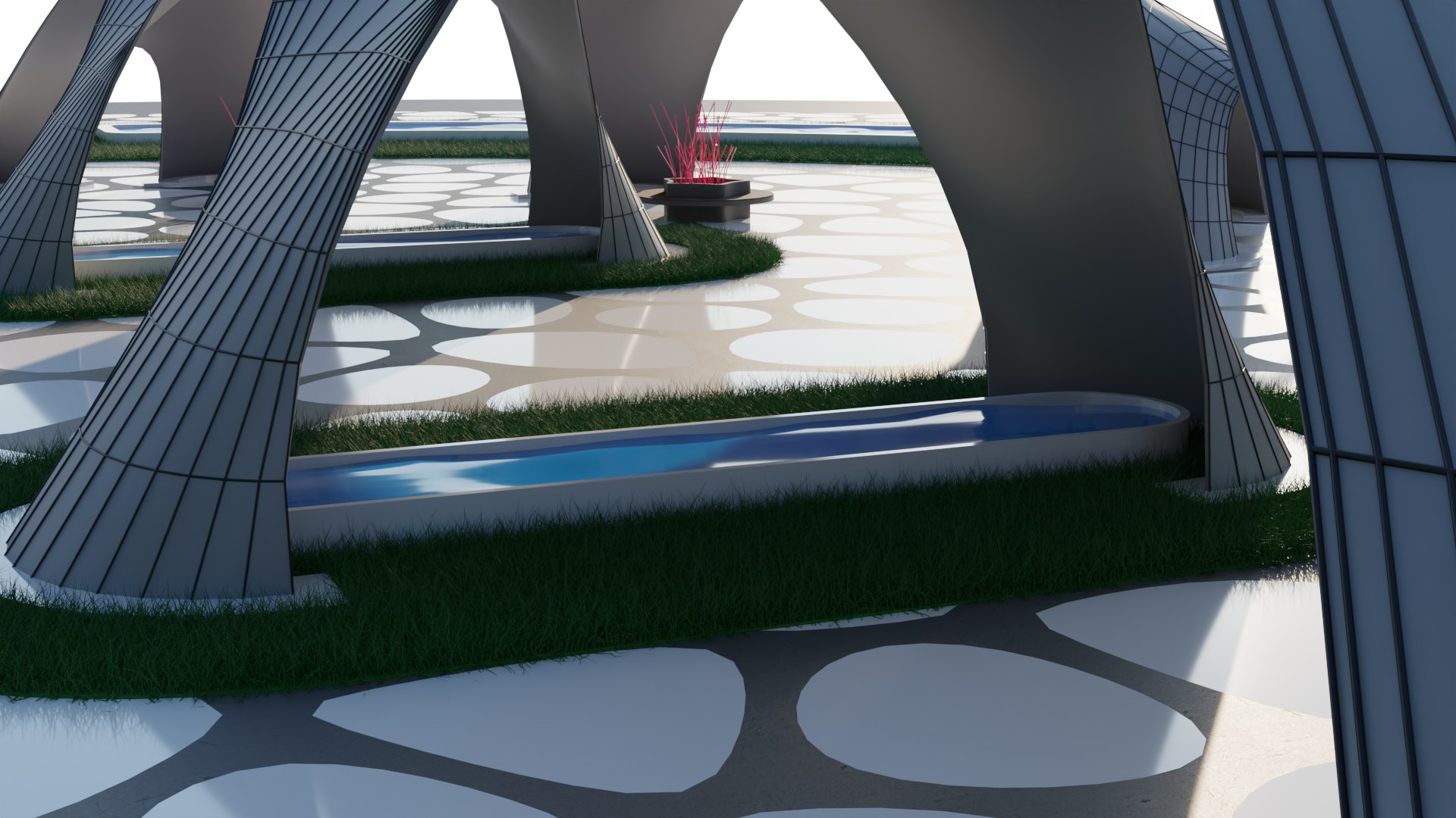 Vaulted Arches Landscape Network 3D Model - TurboSquid 2104382