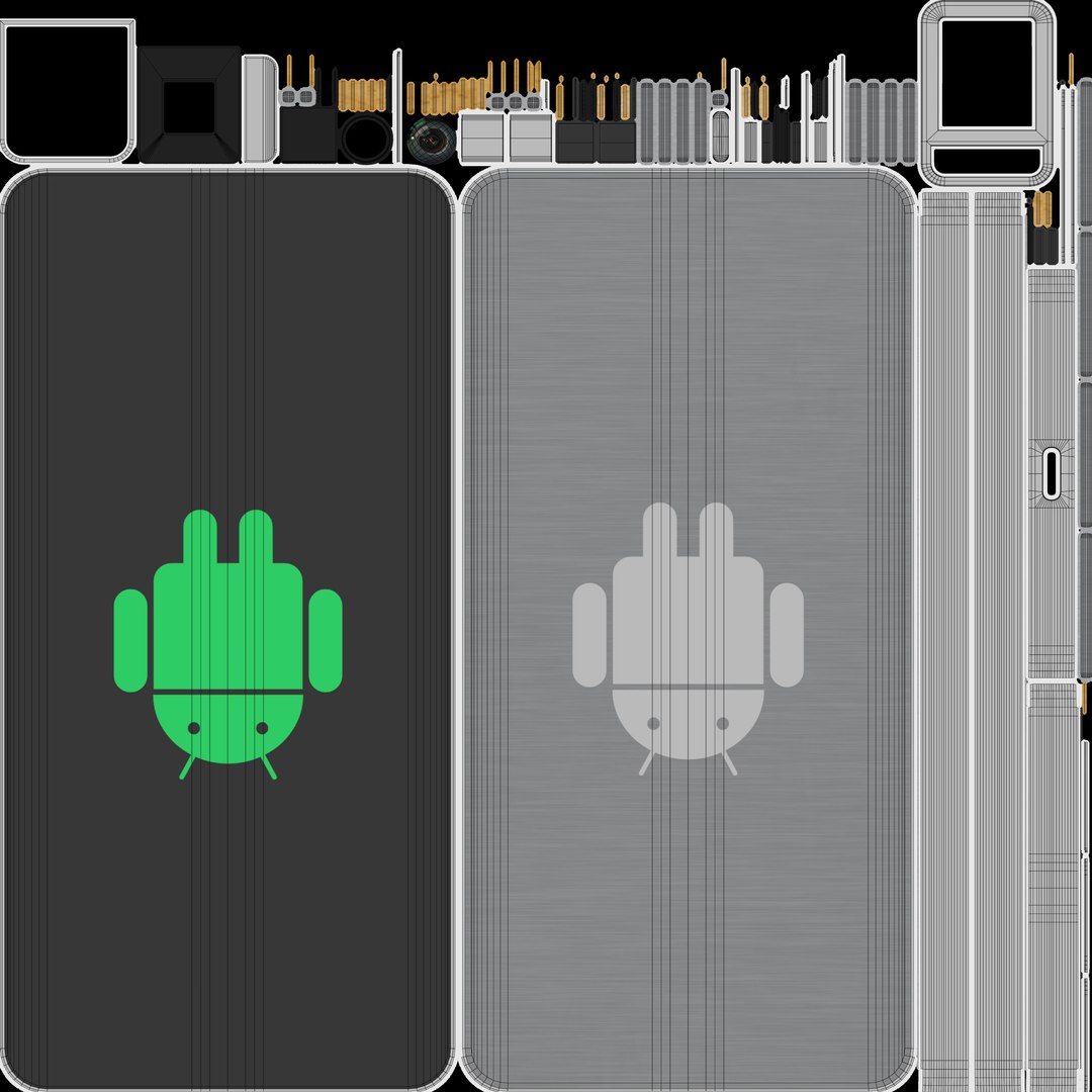 Android Smartphone Multiple Colorways 3D - TurboSquid 1951827