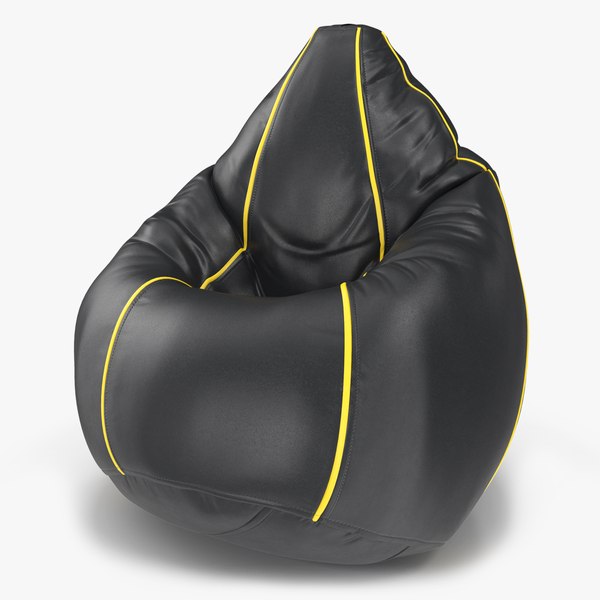 3D Black Sack-Chair - TurboSquid 2011431