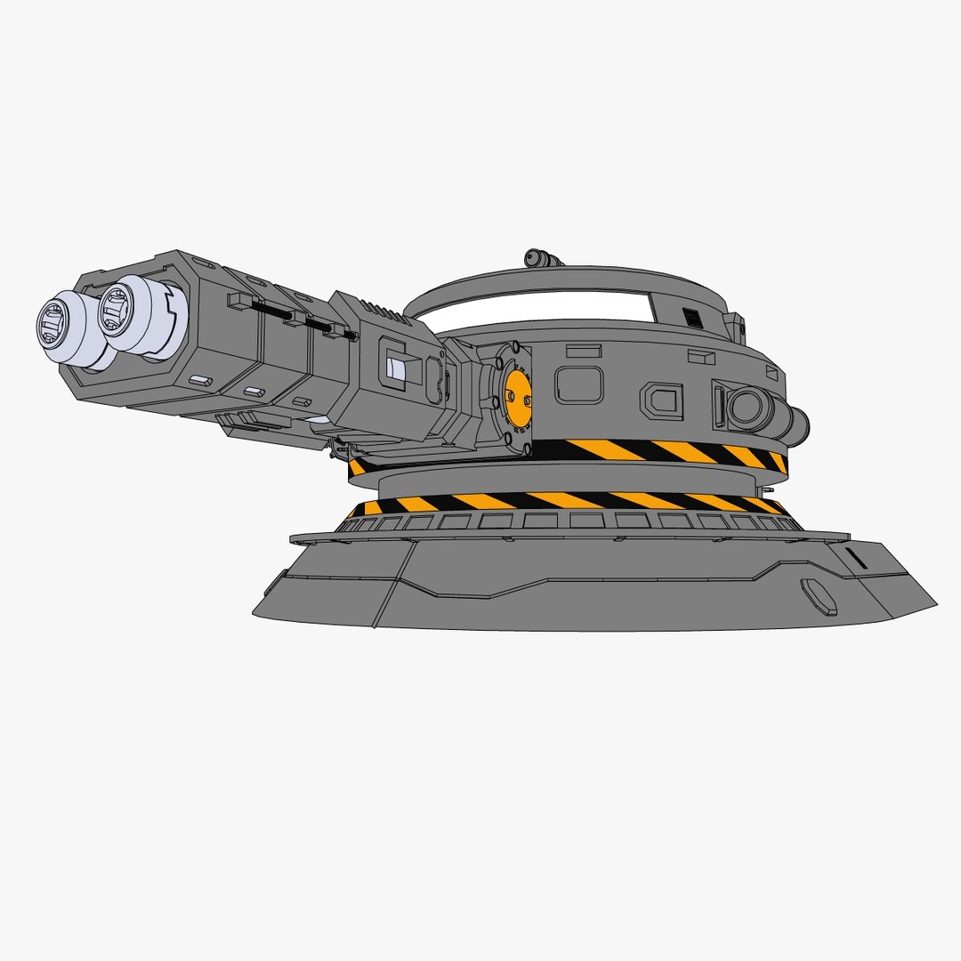 heavy plasma turret 3d model