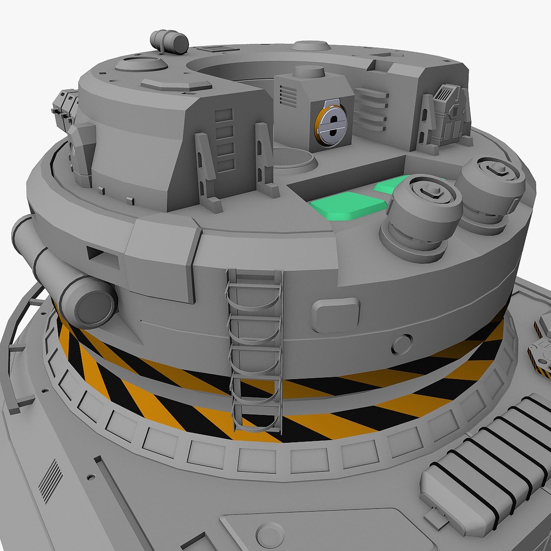 heavy plasma turret 3d model