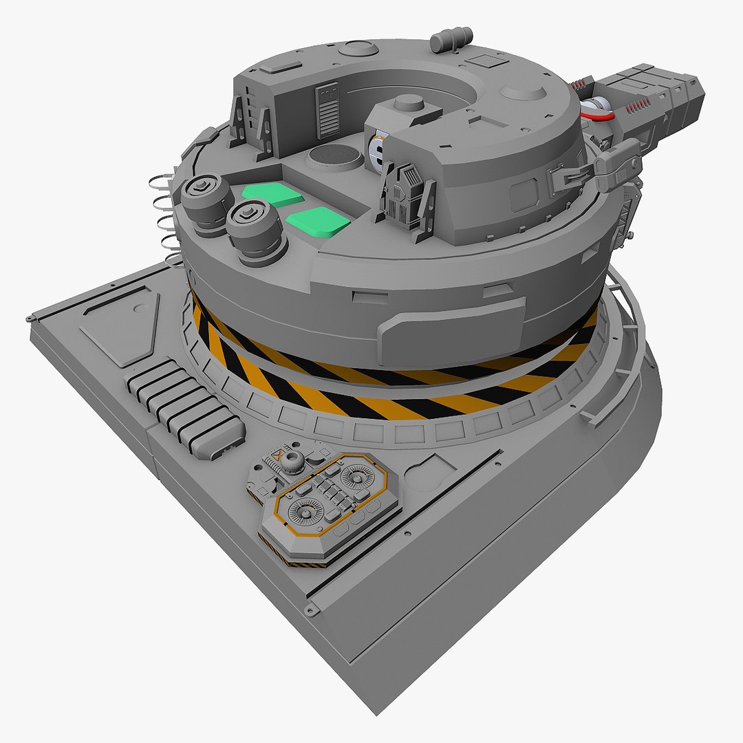 heavy plasma turret 3d model