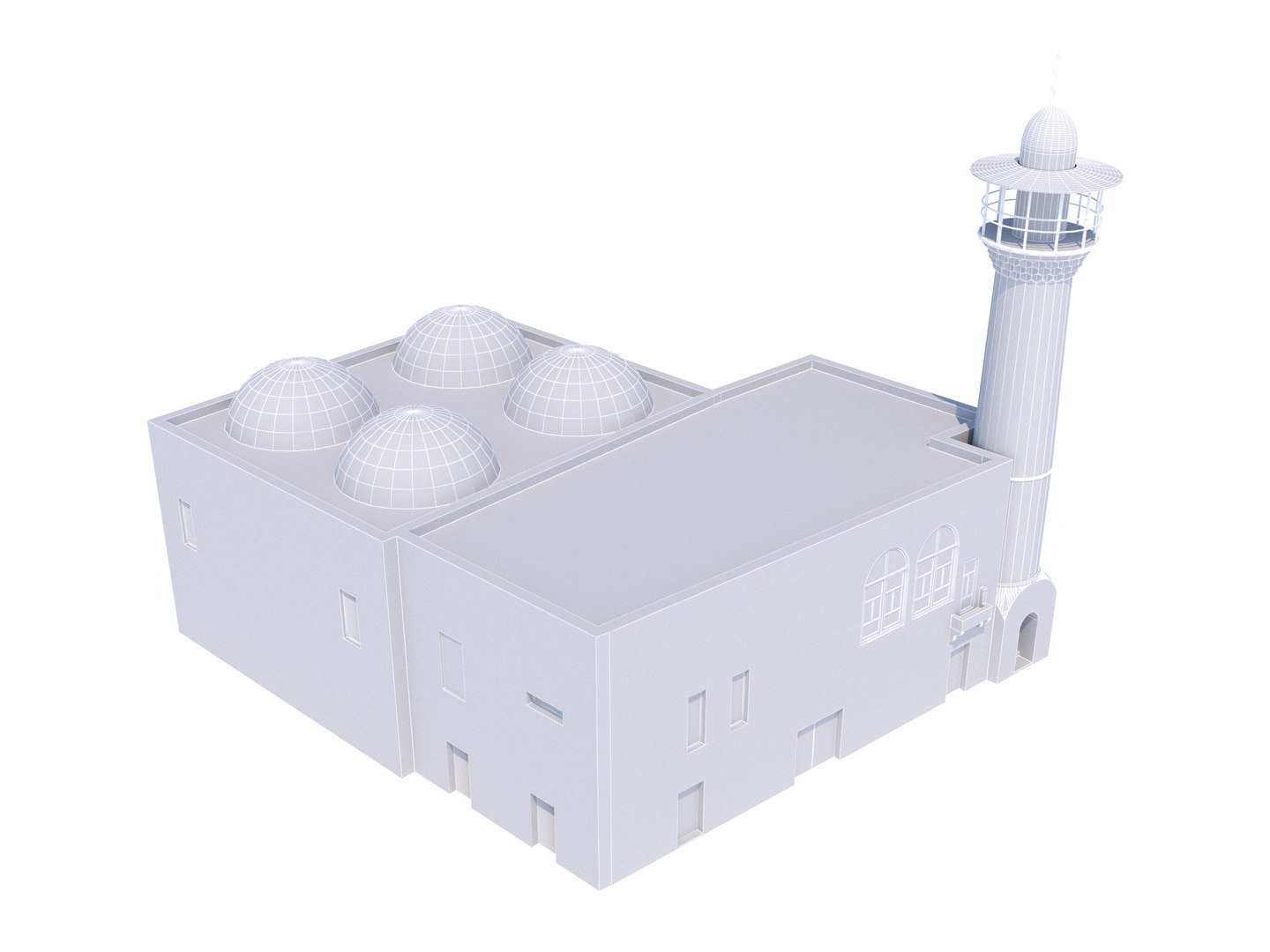 3D Lattakia Port Mosque Model - TurboSquid 1846208