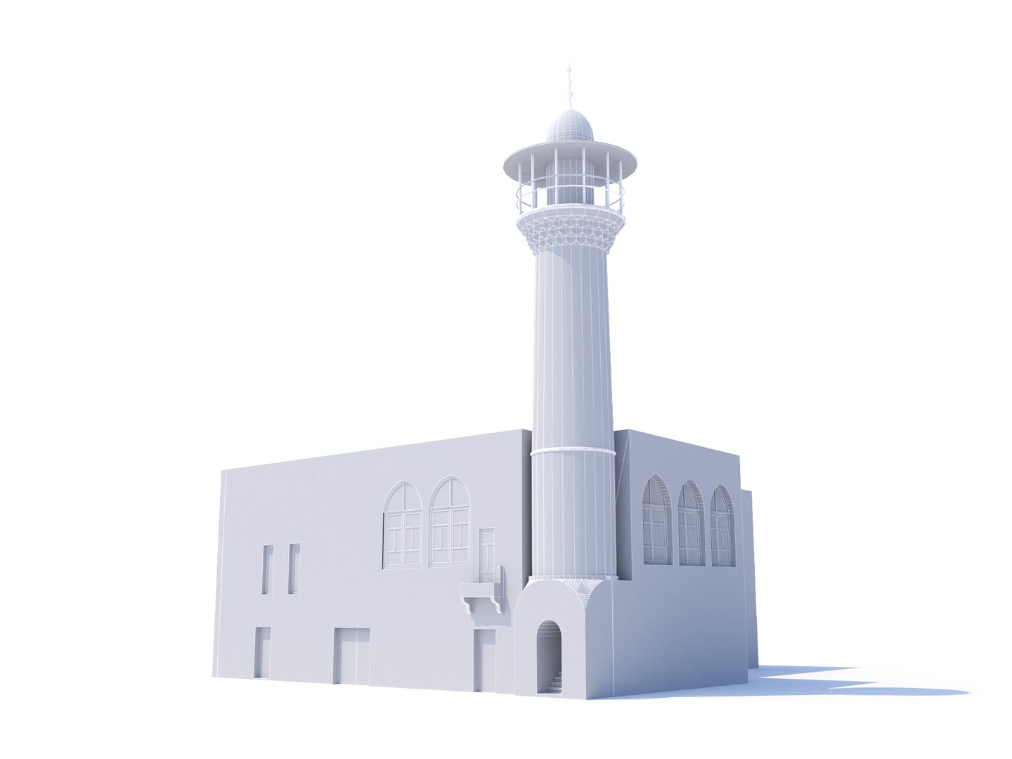3D Lattakia Port Mosque Model - TurboSquid 1846208
