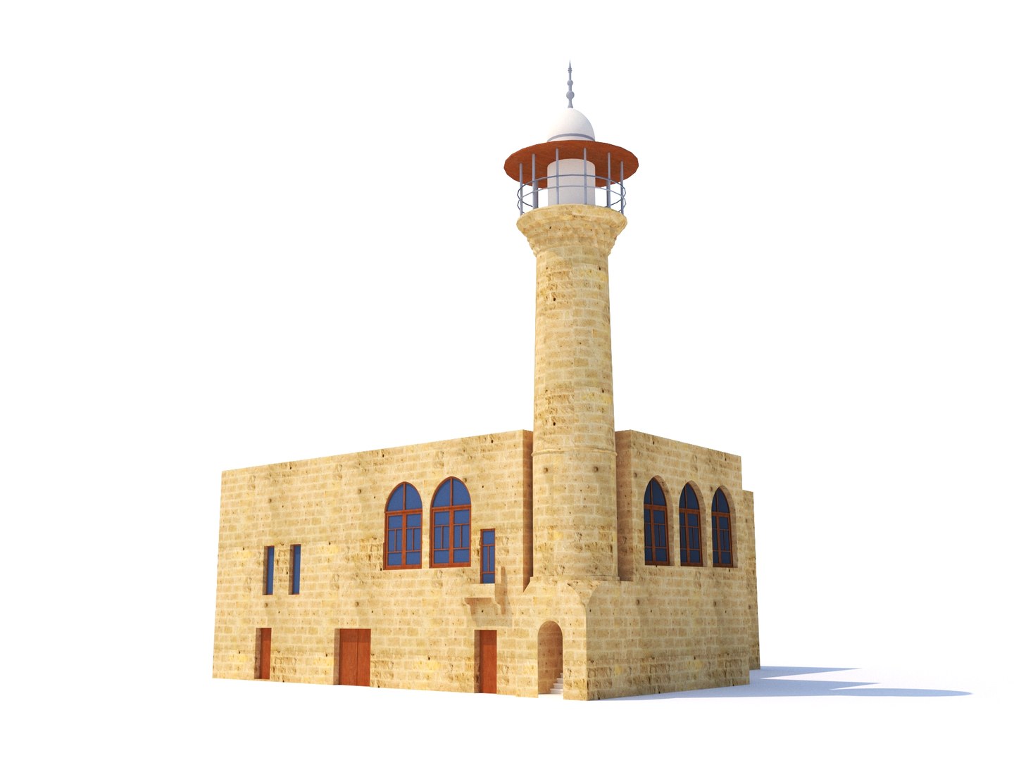 3D Lattakia Port Mosque Model - TurboSquid 1846208