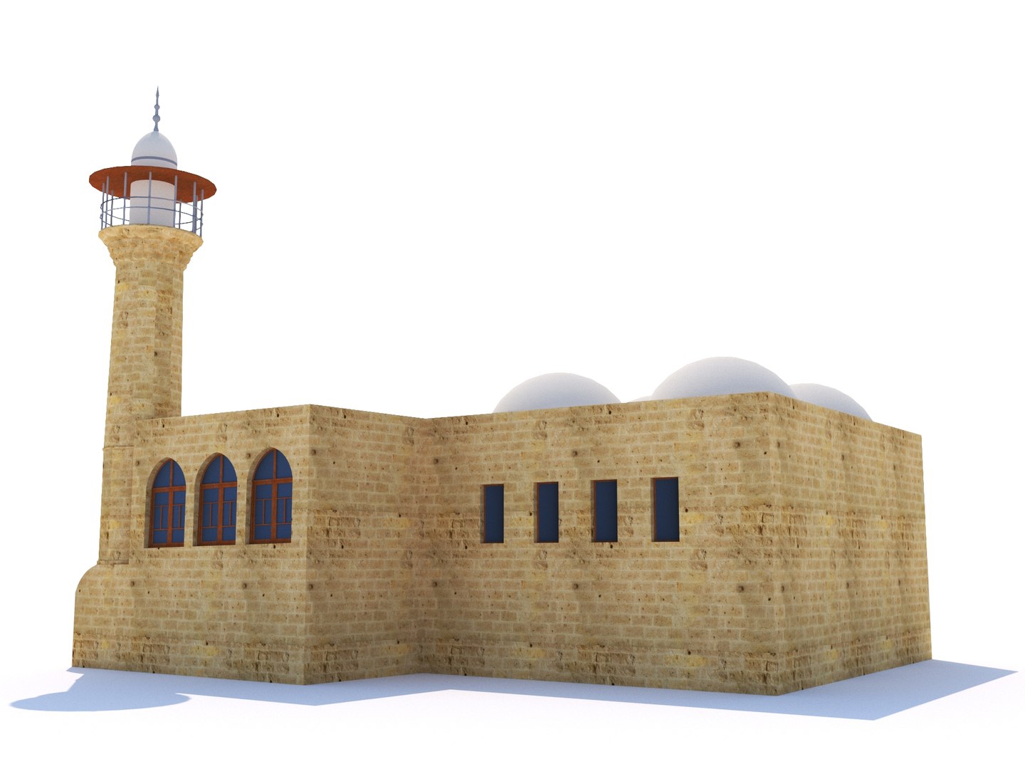 3D Lattakia Port Mosque Model - TurboSquid 1846208
