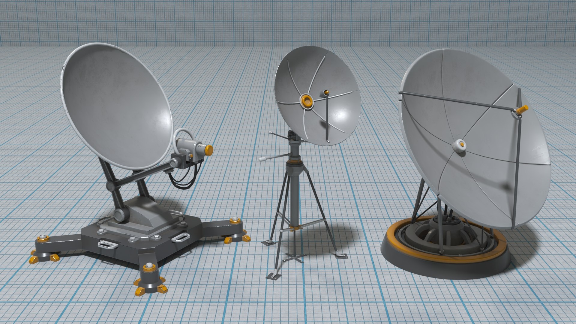 Antennas Collection - 21 pieces 3D model - TurboSquid 1984439