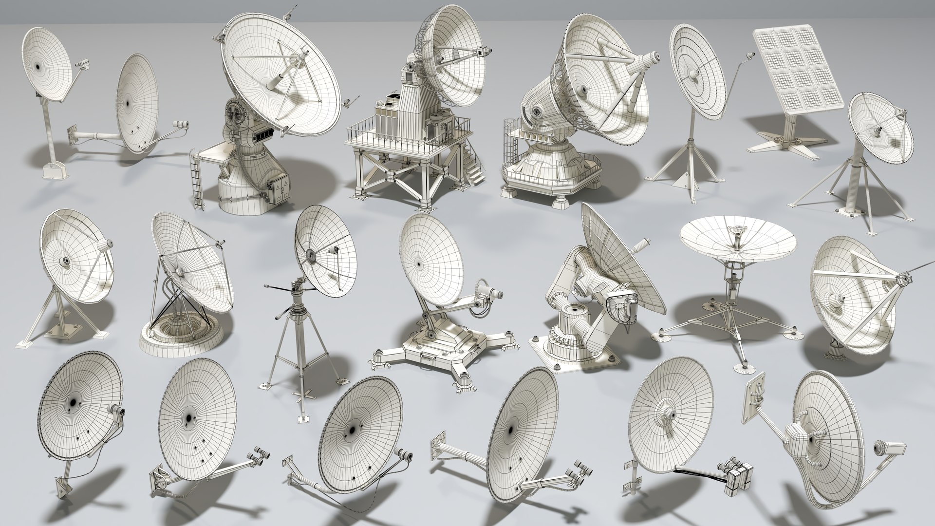 Antennas Collection - 21 Pieces 3D Model - TurboSquid 1984439