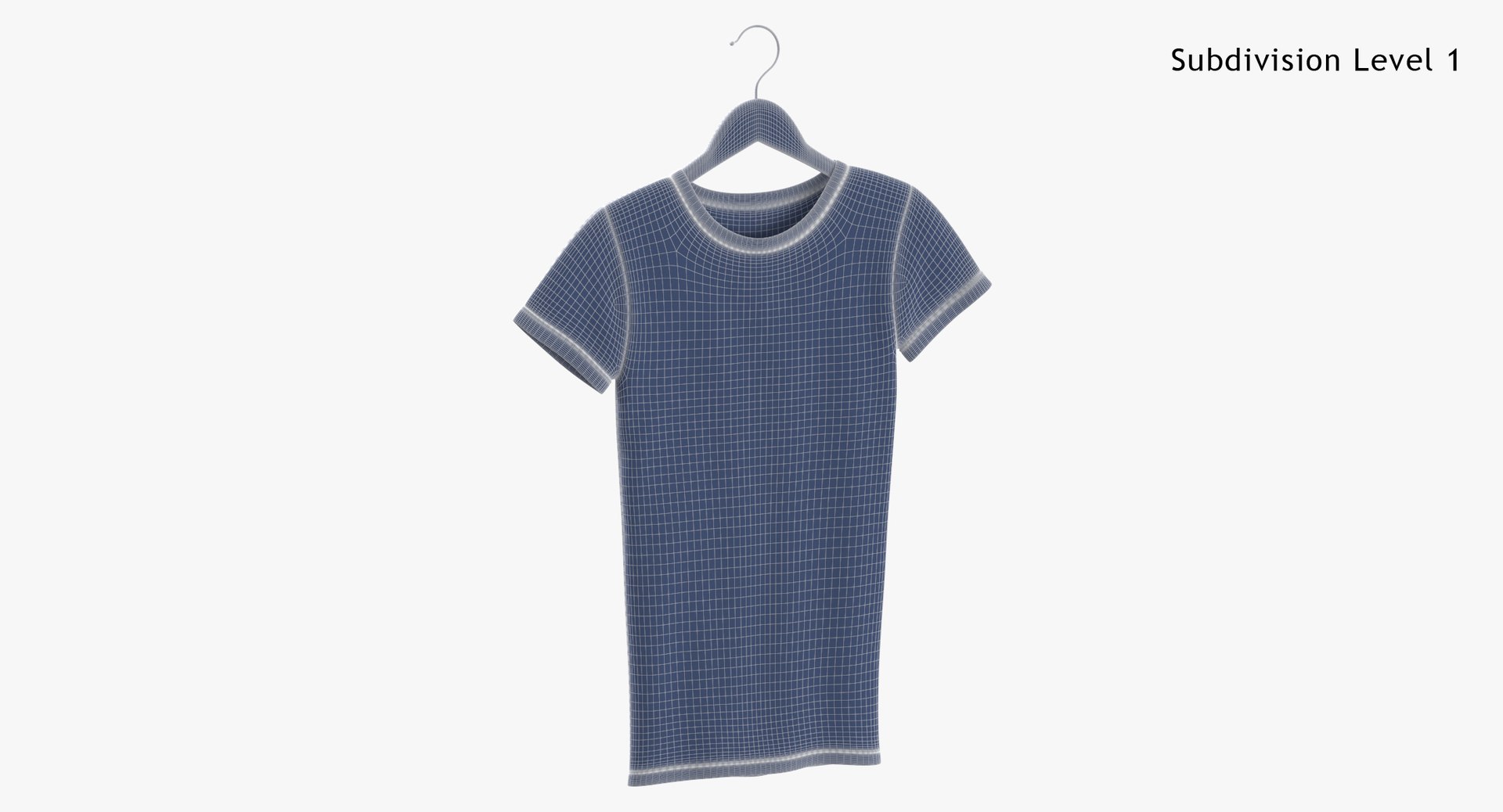 3D Female Crew Neck Hanging Blue Staff 01 model - TurboSquid 1747698