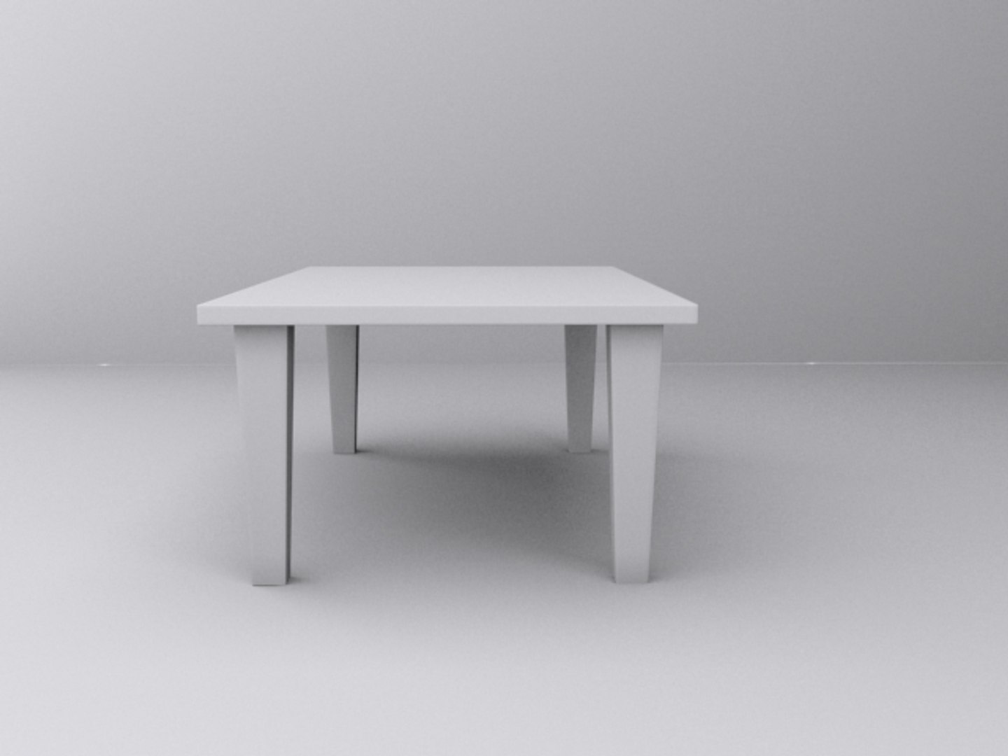 Basic dining table 3D model - TurboSquid 1188049
