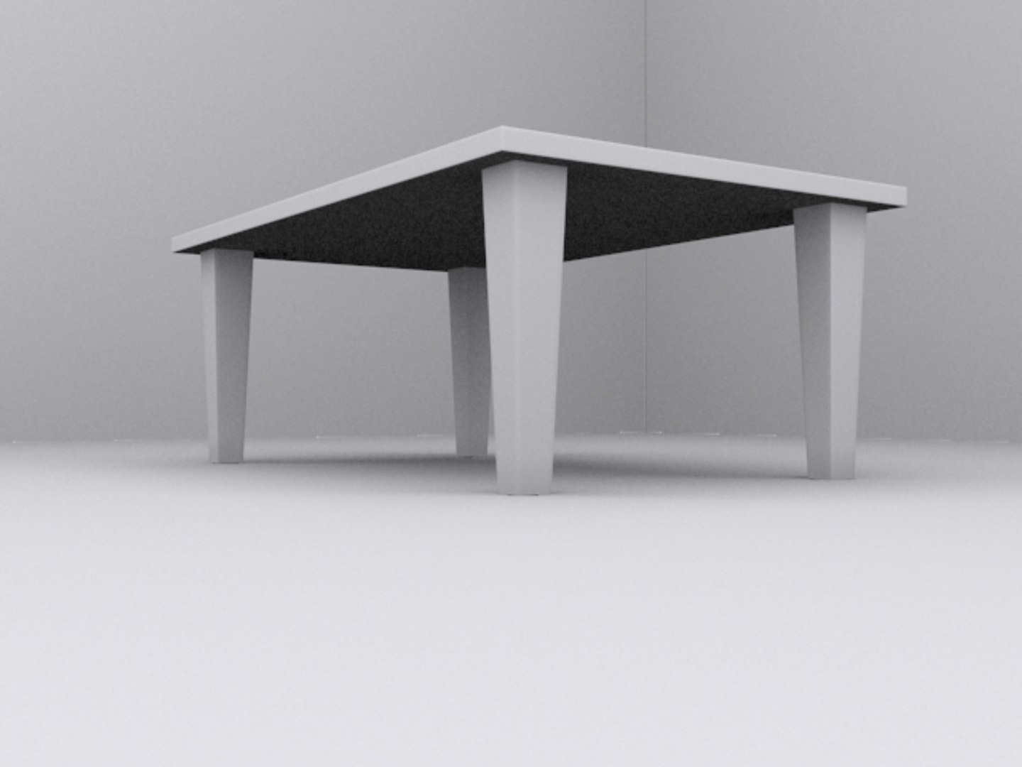Basic dining table 3D model - TurboSquid 1188049