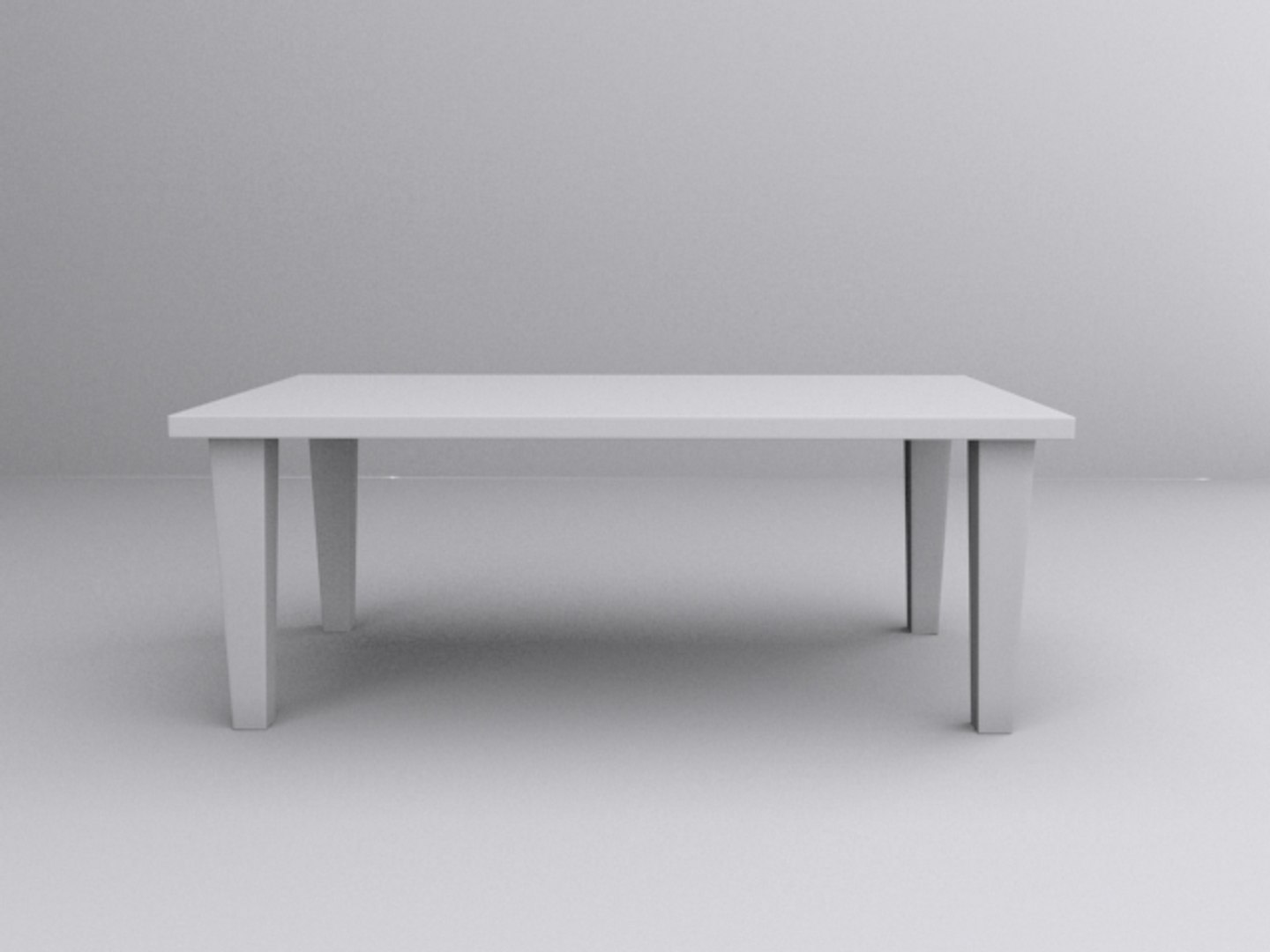 Basic dining table 3D model - TurboSquid 1188049