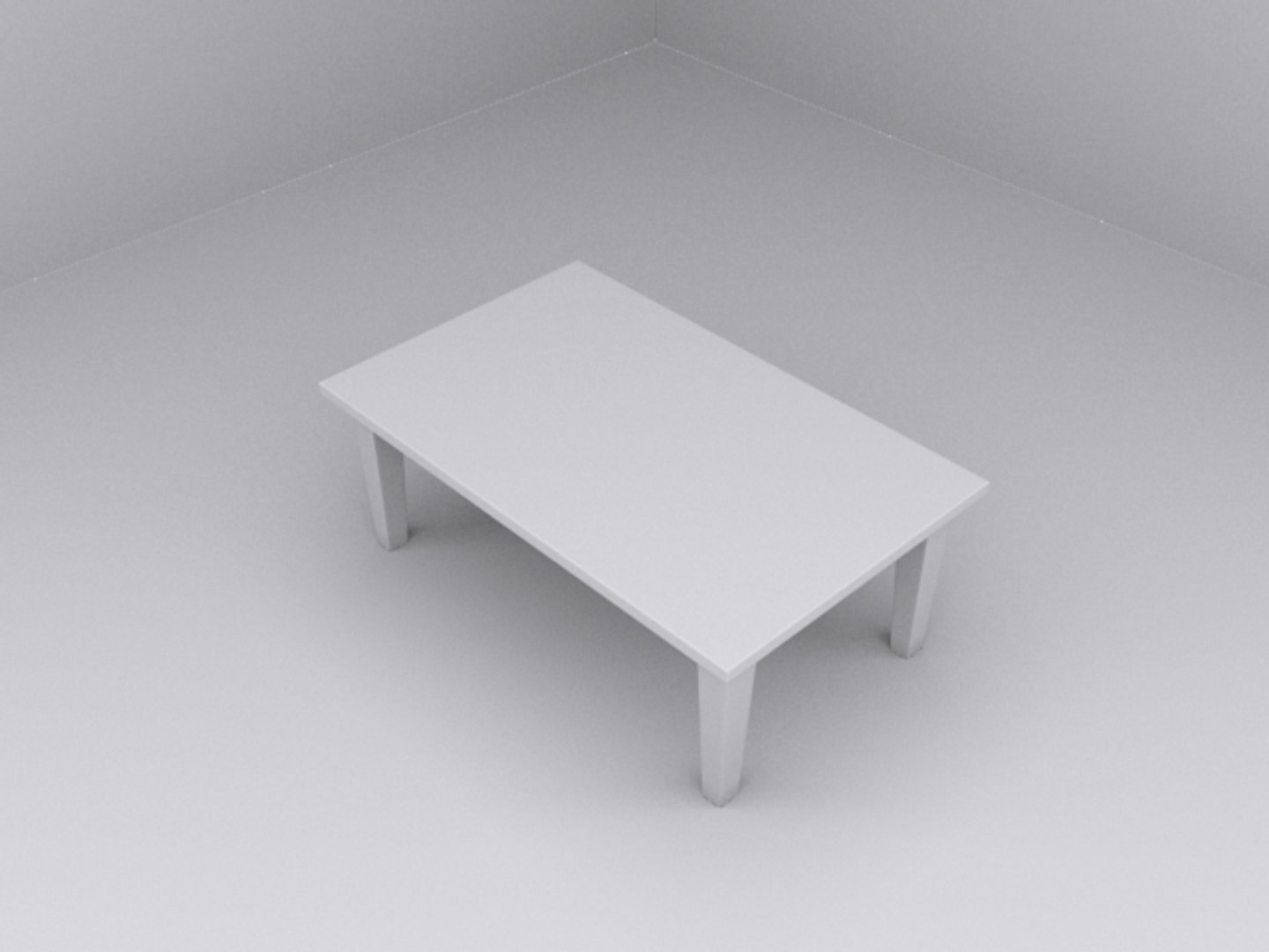 Basic dining table 3D model - TurboSquid 1188049