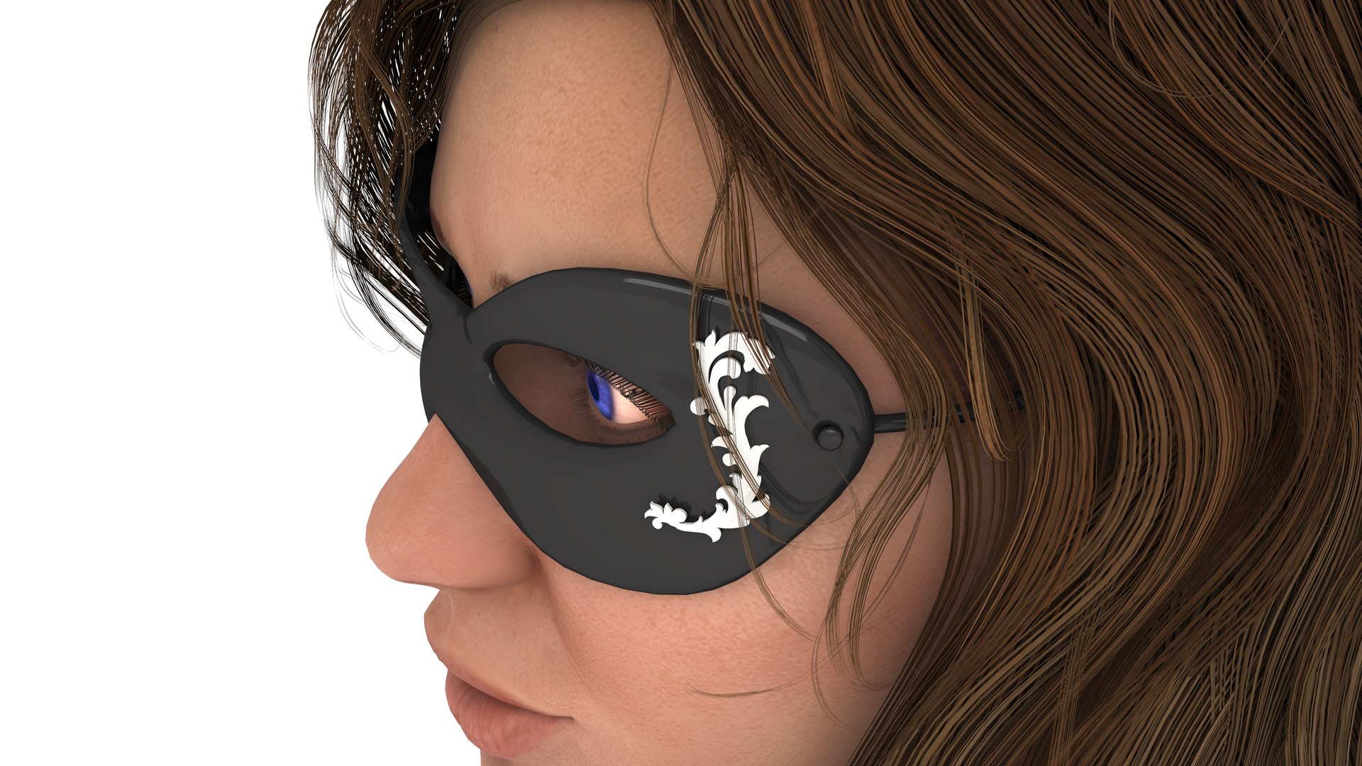 Masked Girl 3D - TurboSquid 2088339