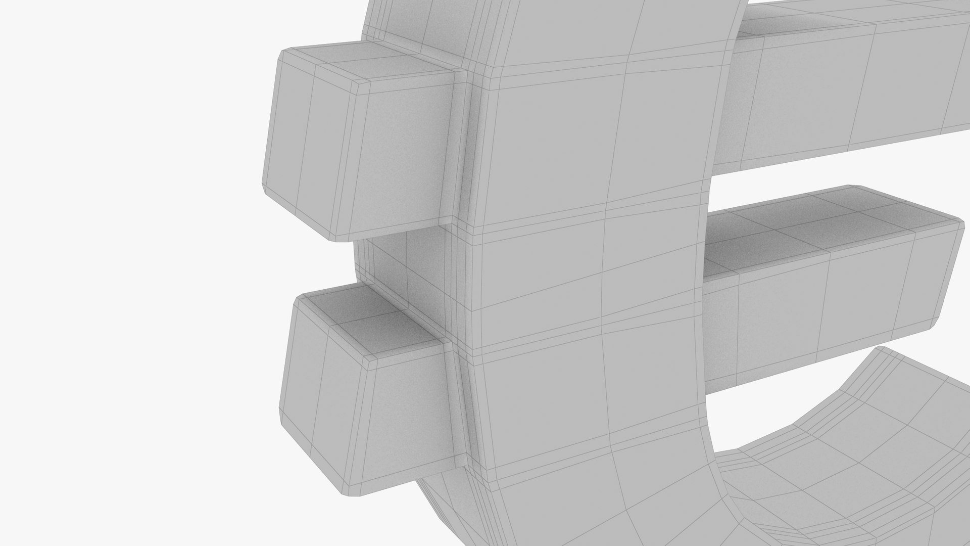 Graph Euro Symbol 3D Model - TurboSquid 1641343