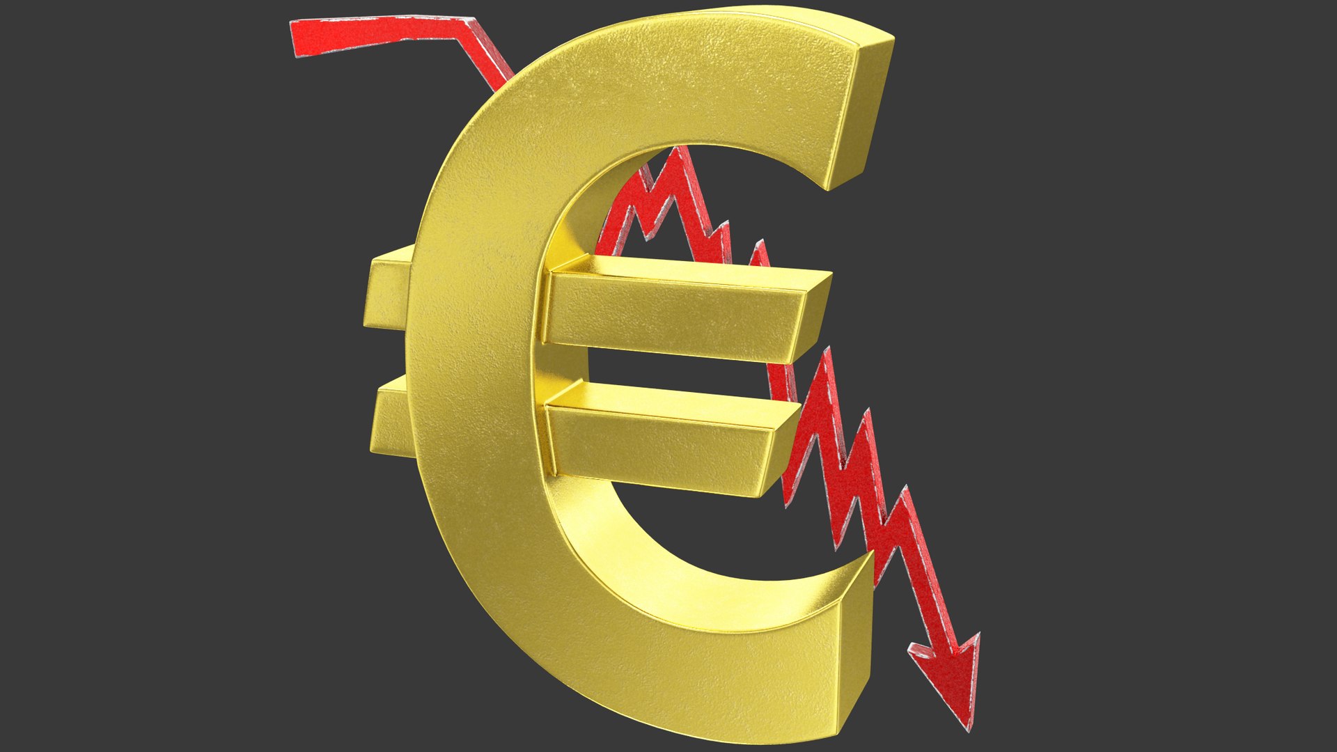 Graph Euro Symbol 3D Model - TurboSquid 1641343