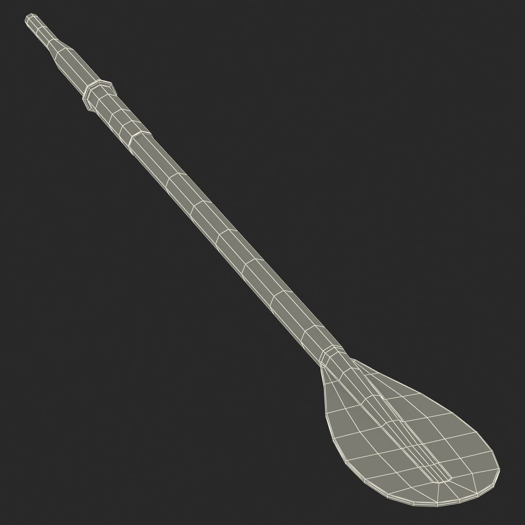 wooden paddle 3d max