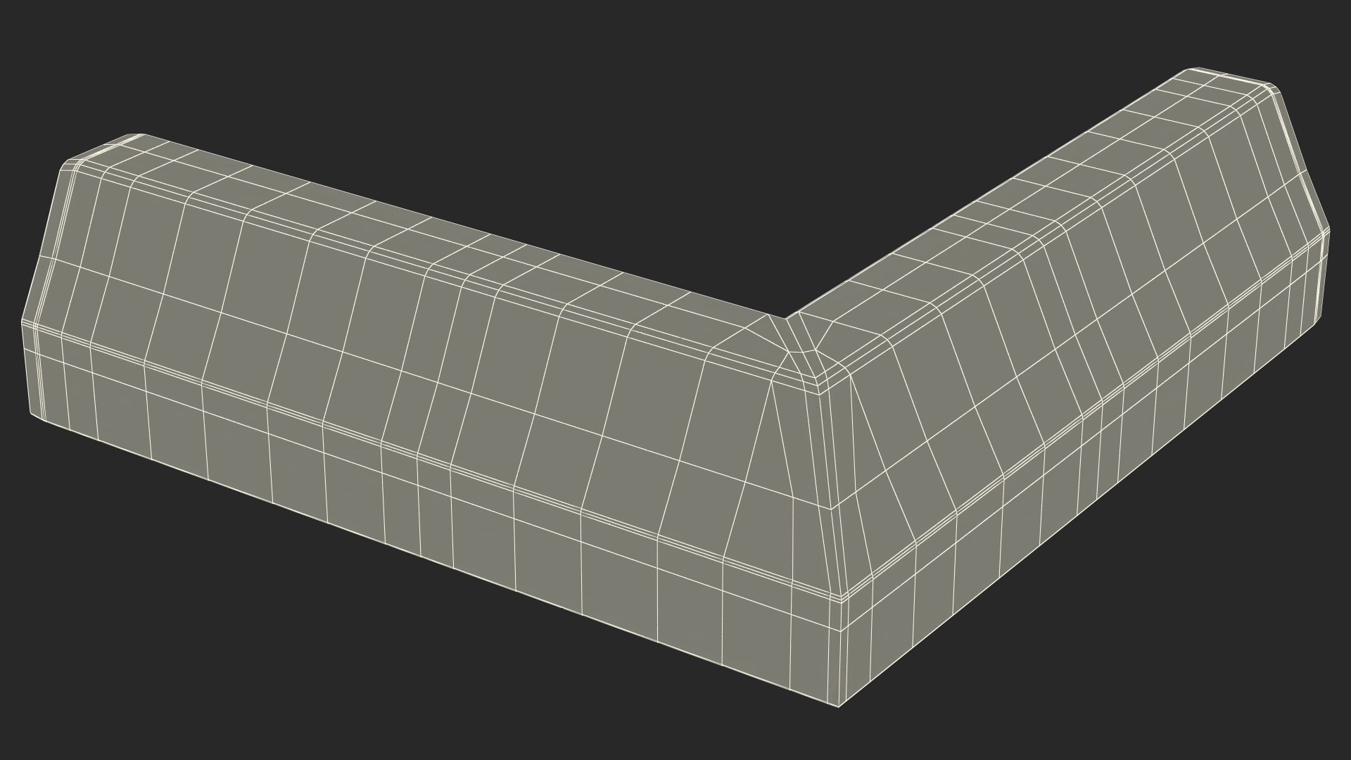 3D model Superior Curb Outer Corner Section - TurboSquid 2016263