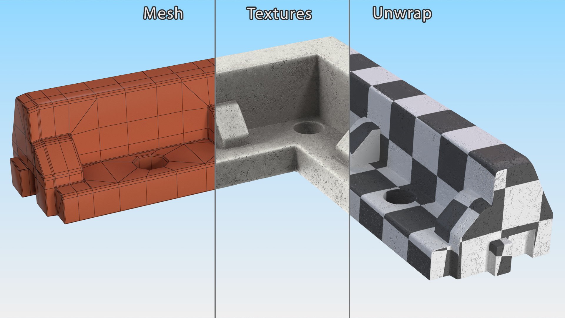 3D model Superior Curb Outer Corner Section - TurboSquid 2016263