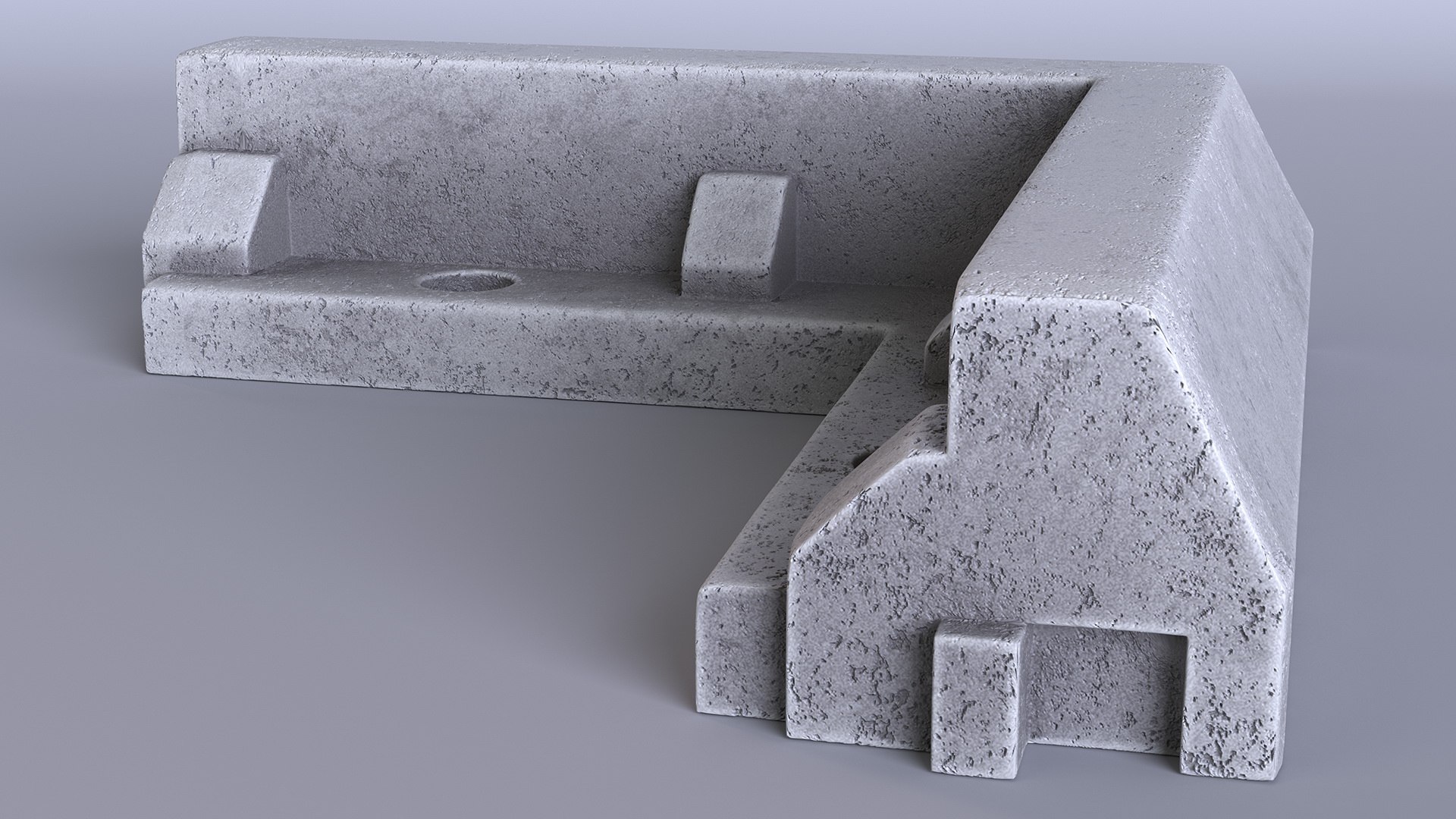 3D model Superior Curb Outer Corner Section - TurboSquid 2016263