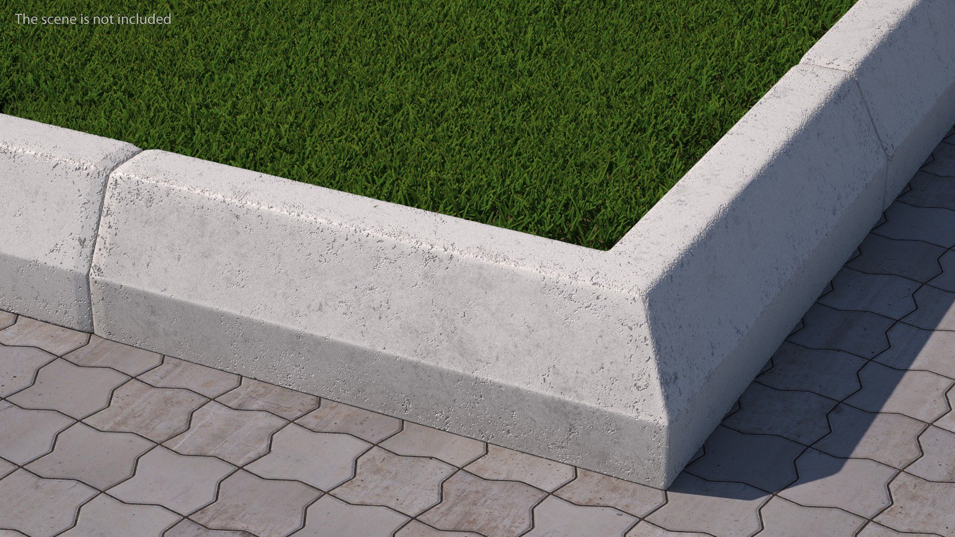 3D model Superior Curb Outer Corner Section - TurboSquid 2016263