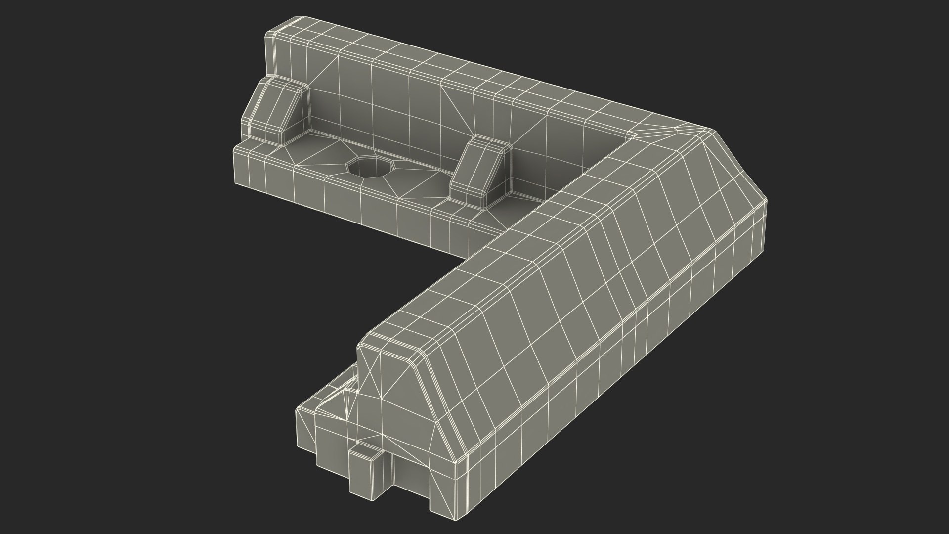 3D model Superior Curb Outer Corner Section - TurboSquid 2016263