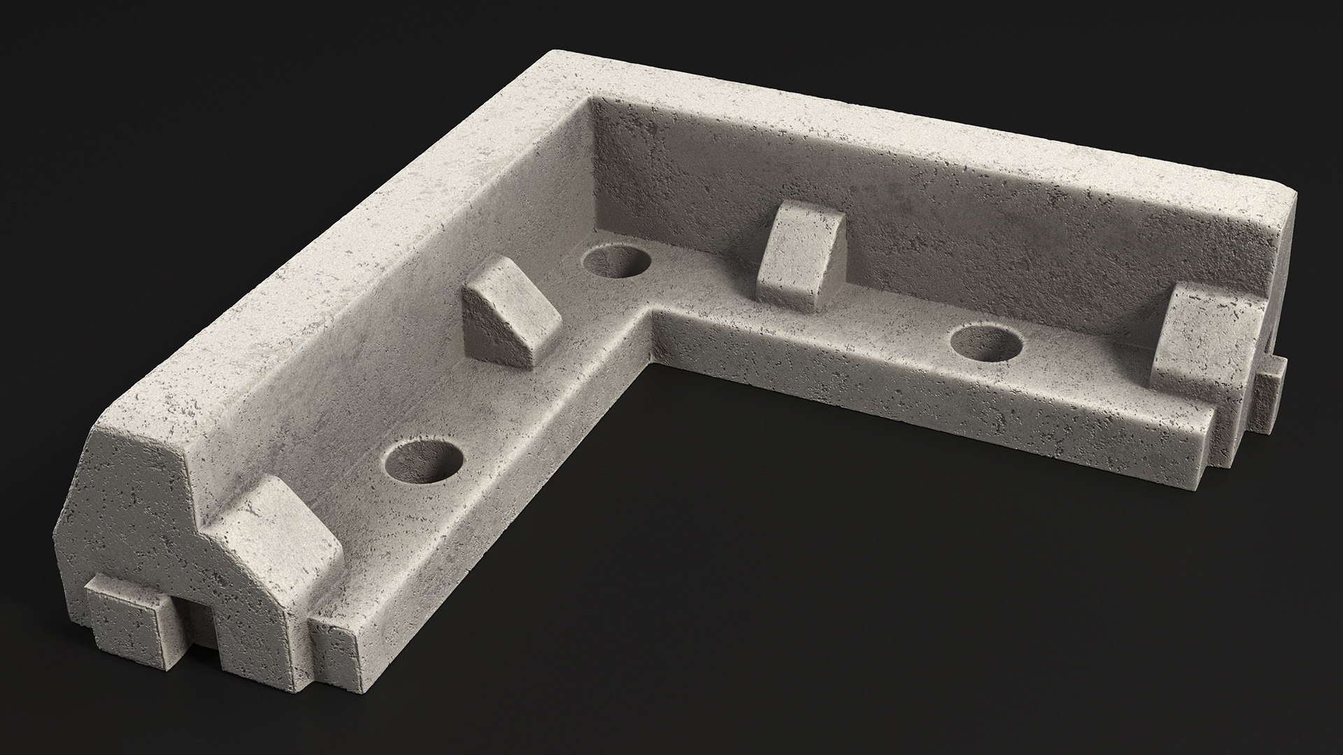 3D model Superior Curb Outer Corner Section - TurboSquid 2016263