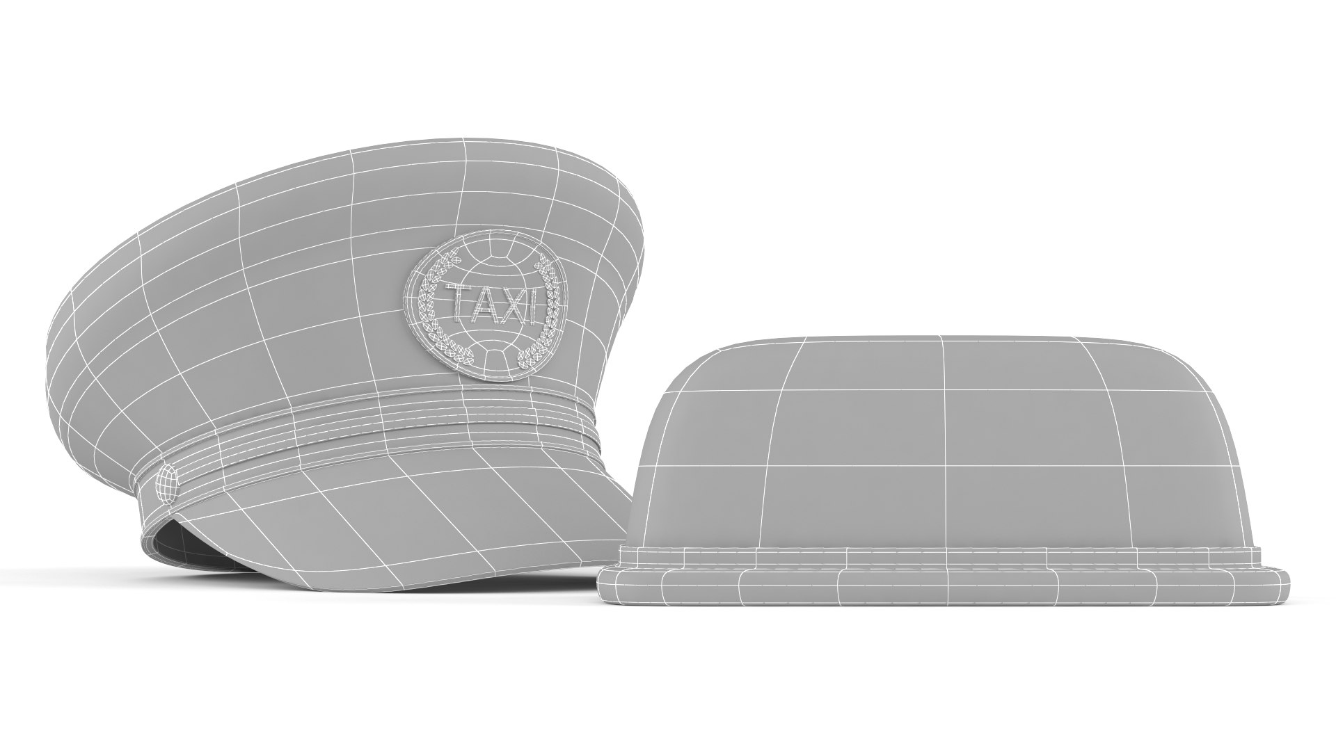 Taxi Driver Cap 3D model - TurboSquid 1944603