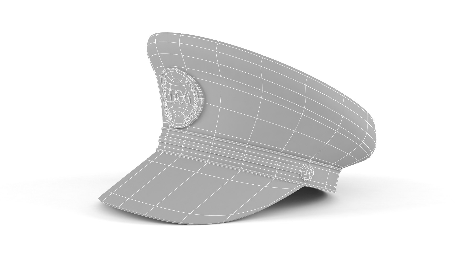 Taxi Driver Cap 3D model - TurboSquid 1944603