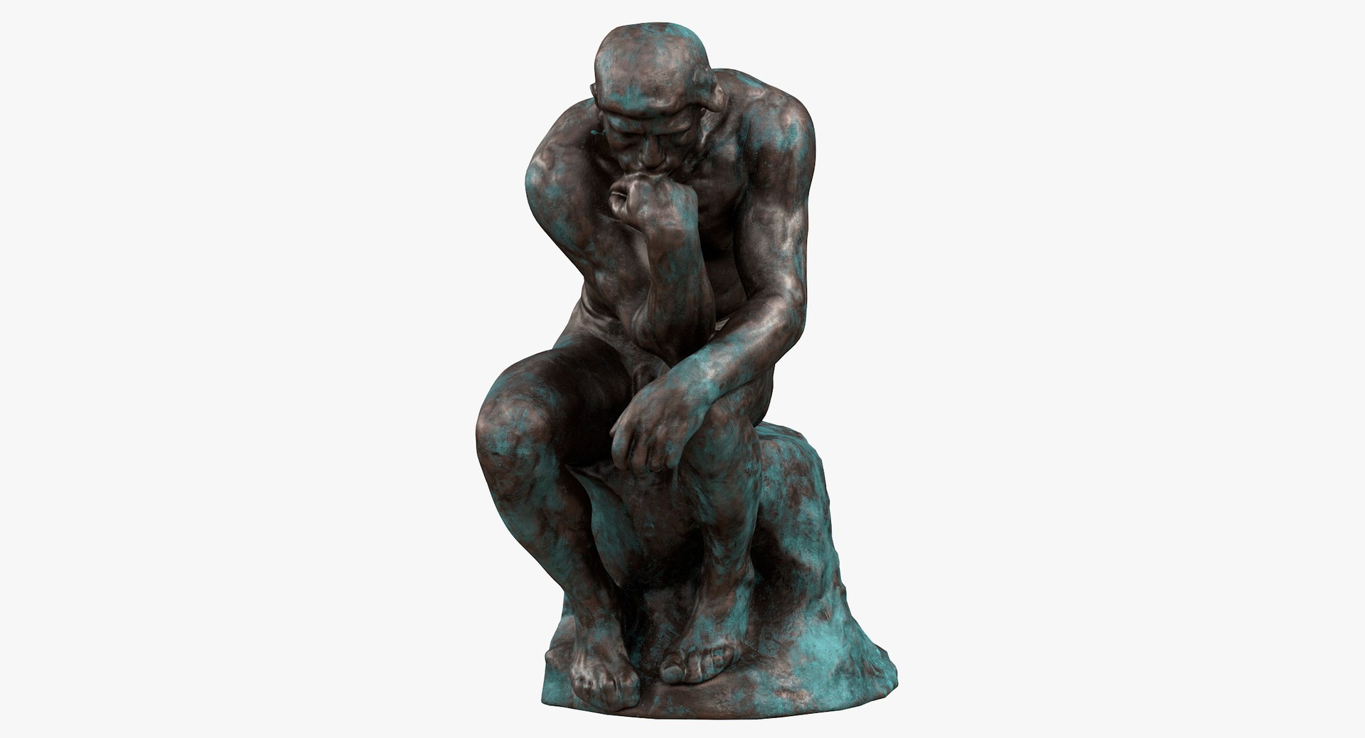 The Thinker Outdoor Statue 3D model - TurboSquid 1854206
