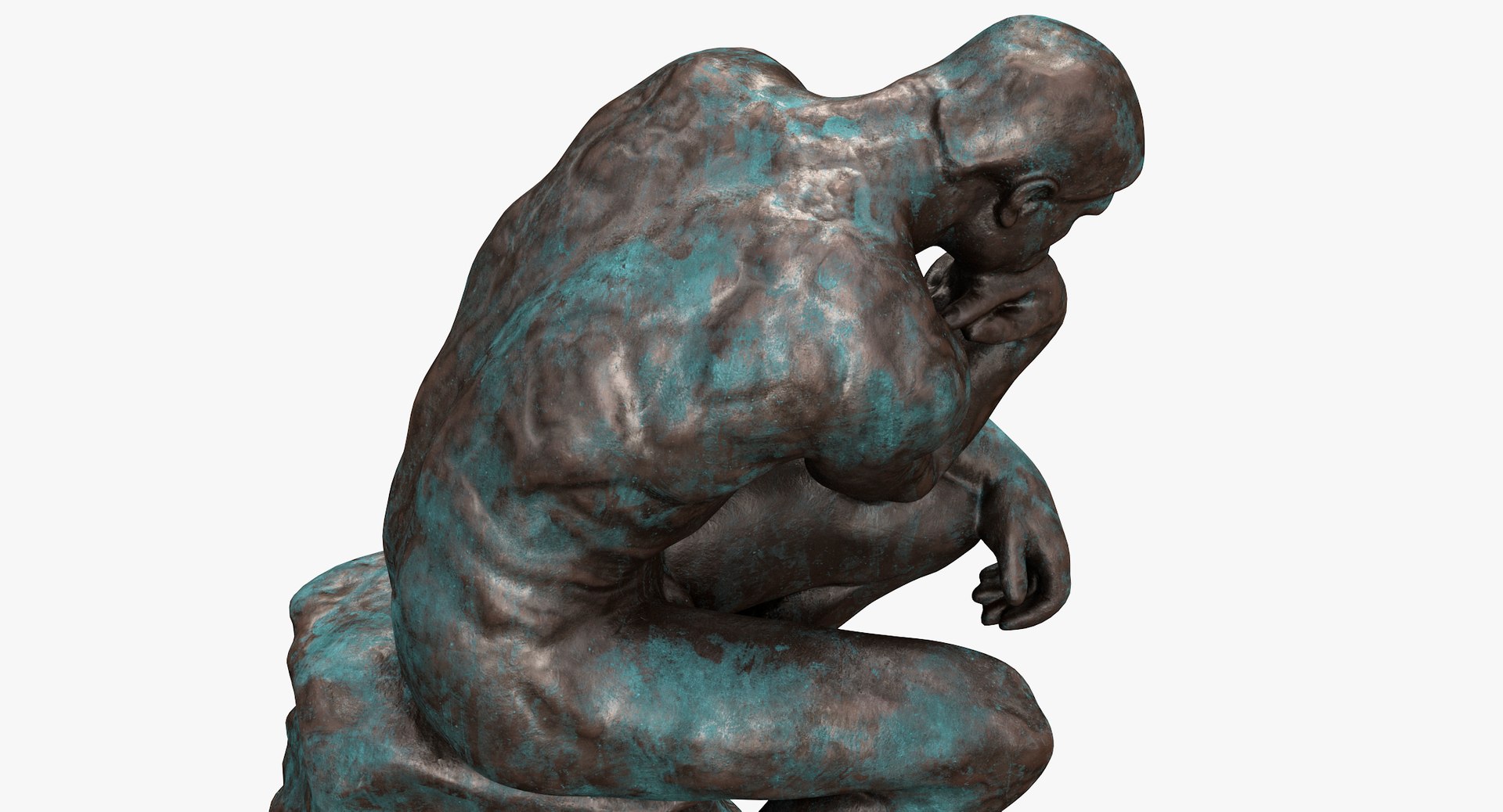 The Thinker Outdoor Statue 3D model - TurboSquid 1854206