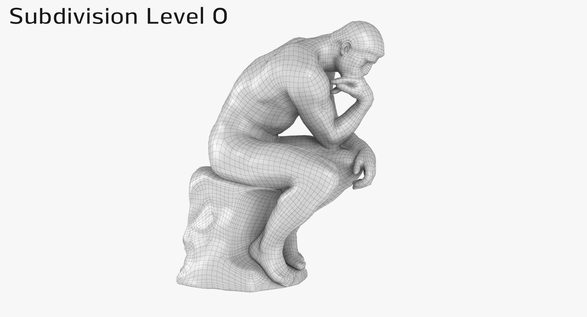 The Thinker Outdoor Statue 3D Model - TurboSquid 1854206