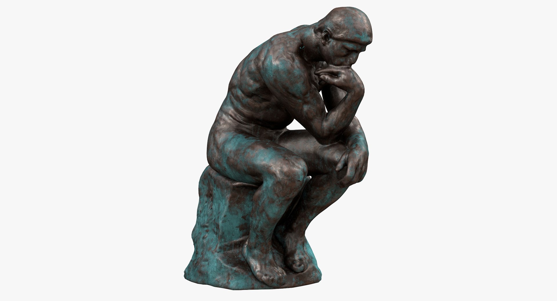 The Thinker Outdoor Statue 3D model - TurboSquid 1854206