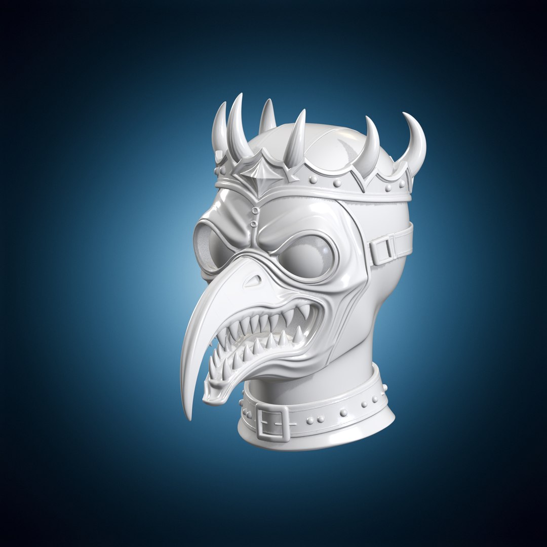 3D Vampire Plague Doctor Mask 3D Printable Model - TurboSquid 2576980
