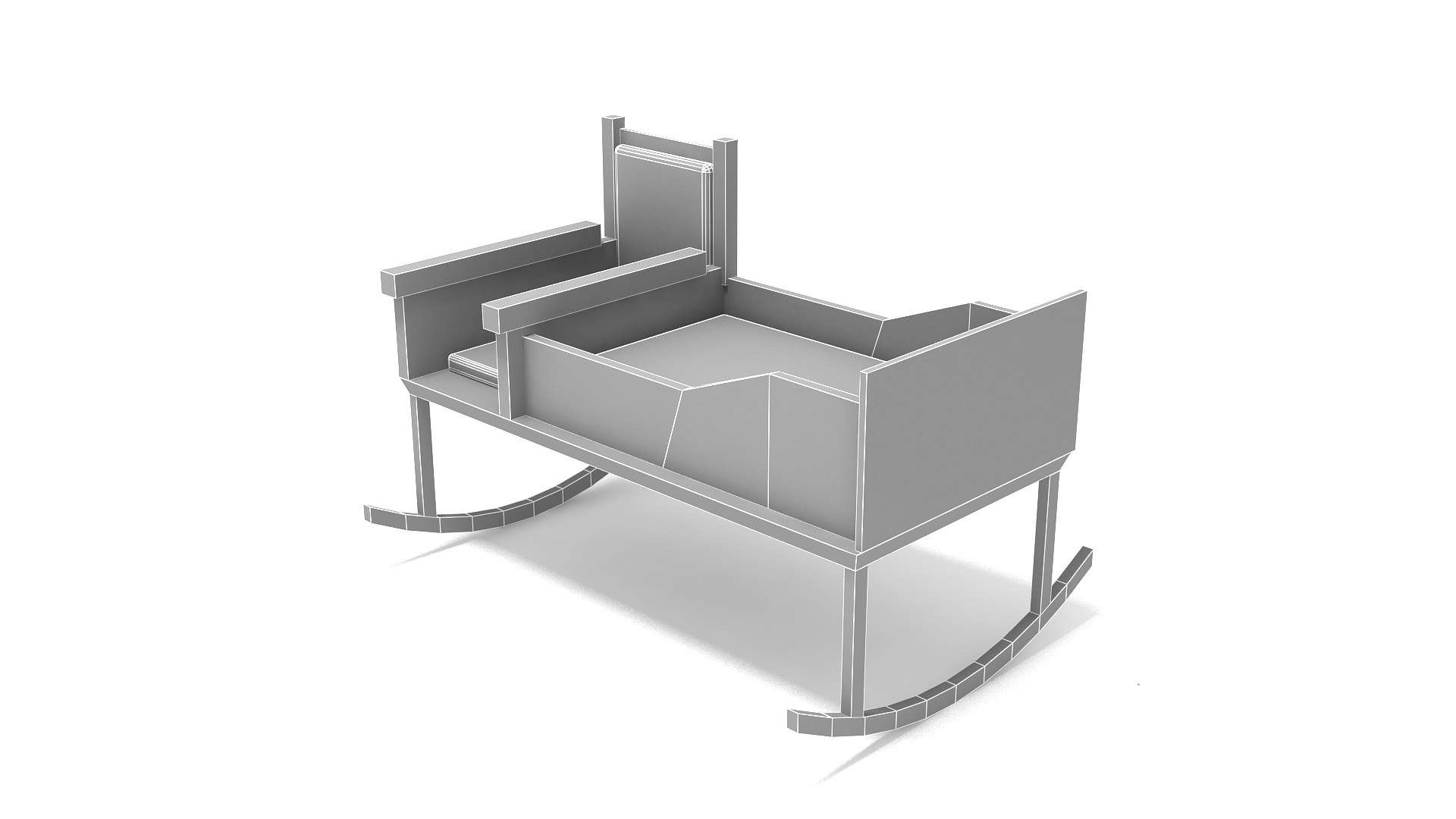 Baby Rocking Chair 3D model - TurboSquid 2099620