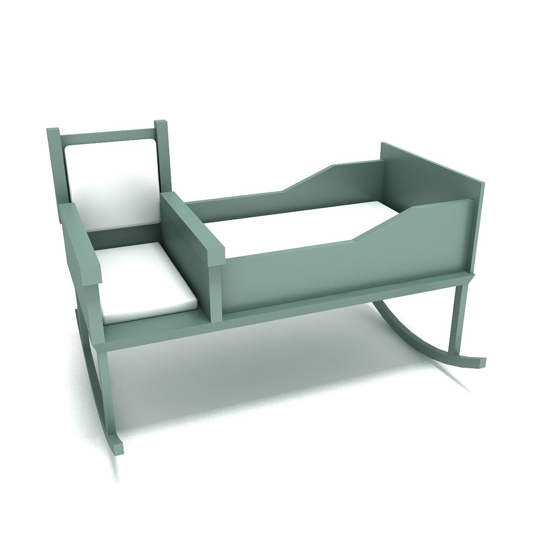 Baby Rocking Chair 3D model - TurboSquid 2099620