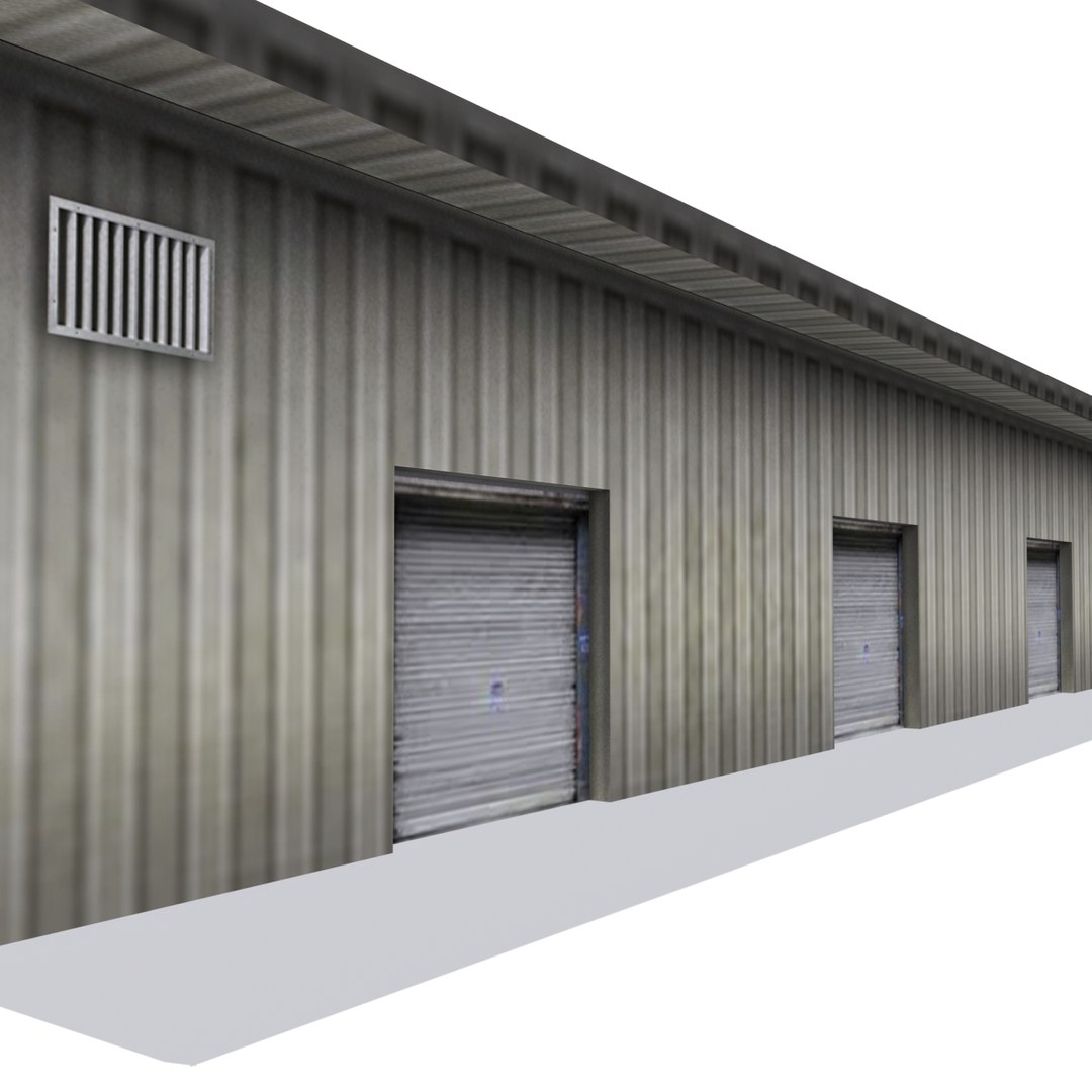 Warehouse Games Ready 3d Model