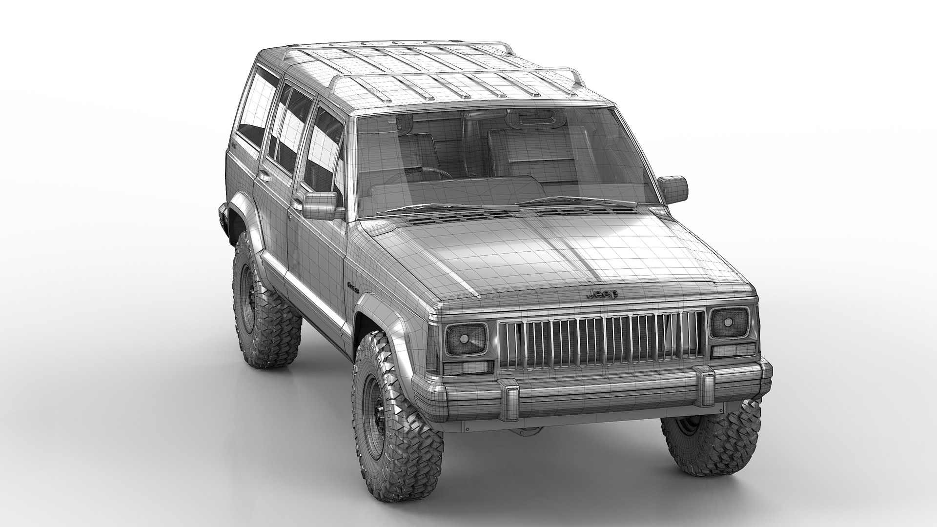 1990 Jeep Cherokee XJ 3D Model - TurboSquid 2029717
