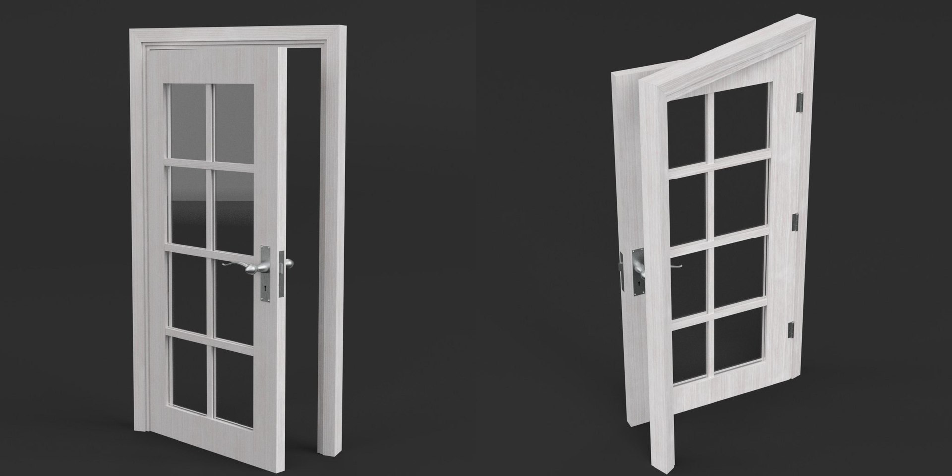 Glass Door 3d Model